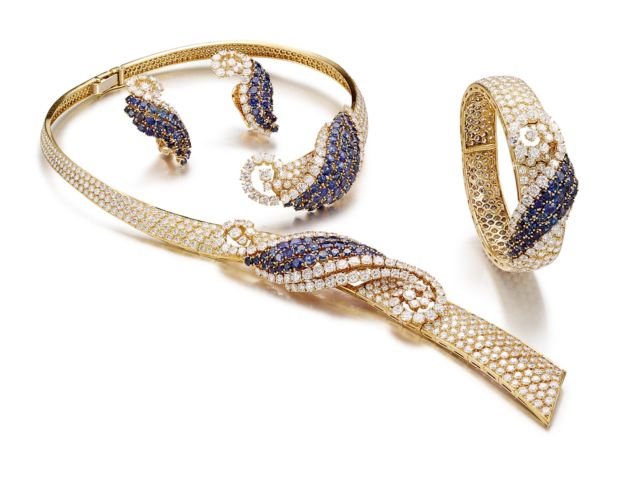 M GÉrard Sapphire And Diamond Parure M Gérard 藍寶石 配 鑽石 套裝