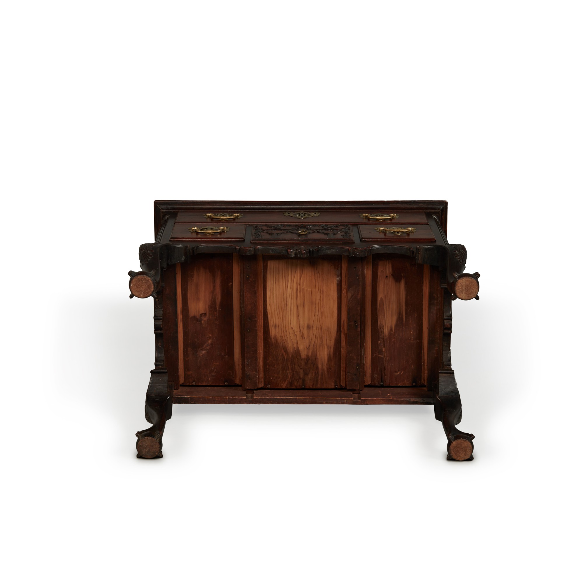 Very Rare Chippendale Carved and Figured Mahogany Dressing Table, Case ...