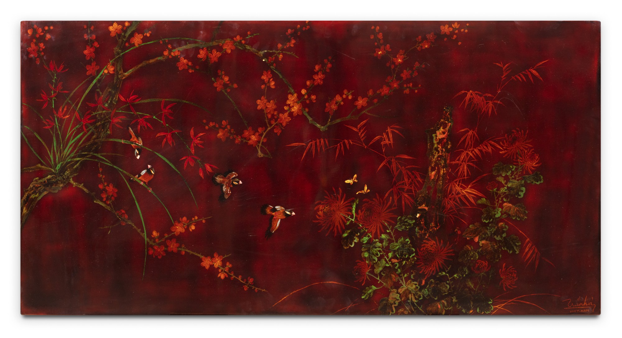 Tran Van Ha (1911-1974), Birds and flowers of the four seasons | 陳文河 ...