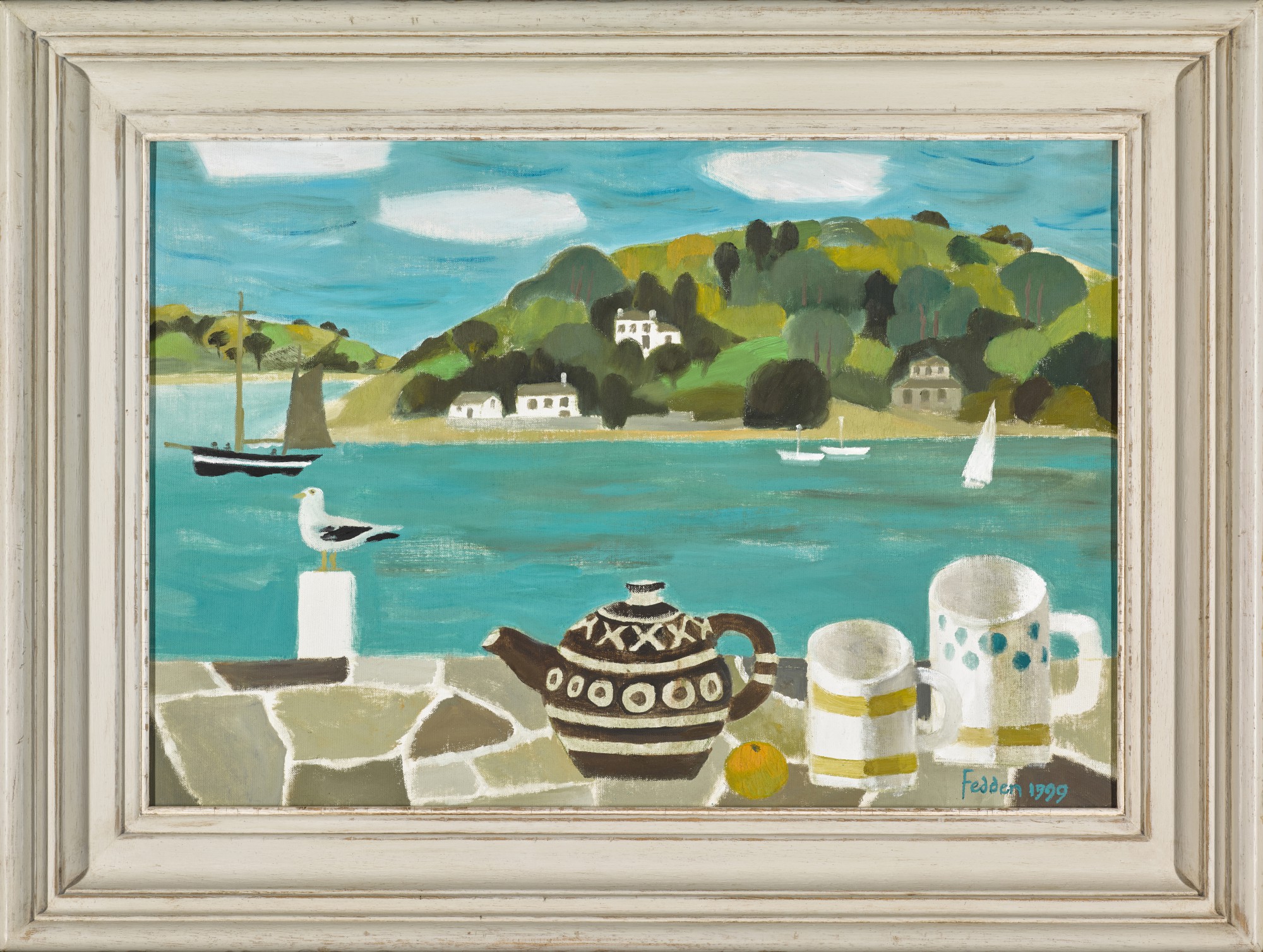 MARY FEDDEN, R.A. | STILL LIFE WITH ESTUARY | Made in Britain | 2020 ...