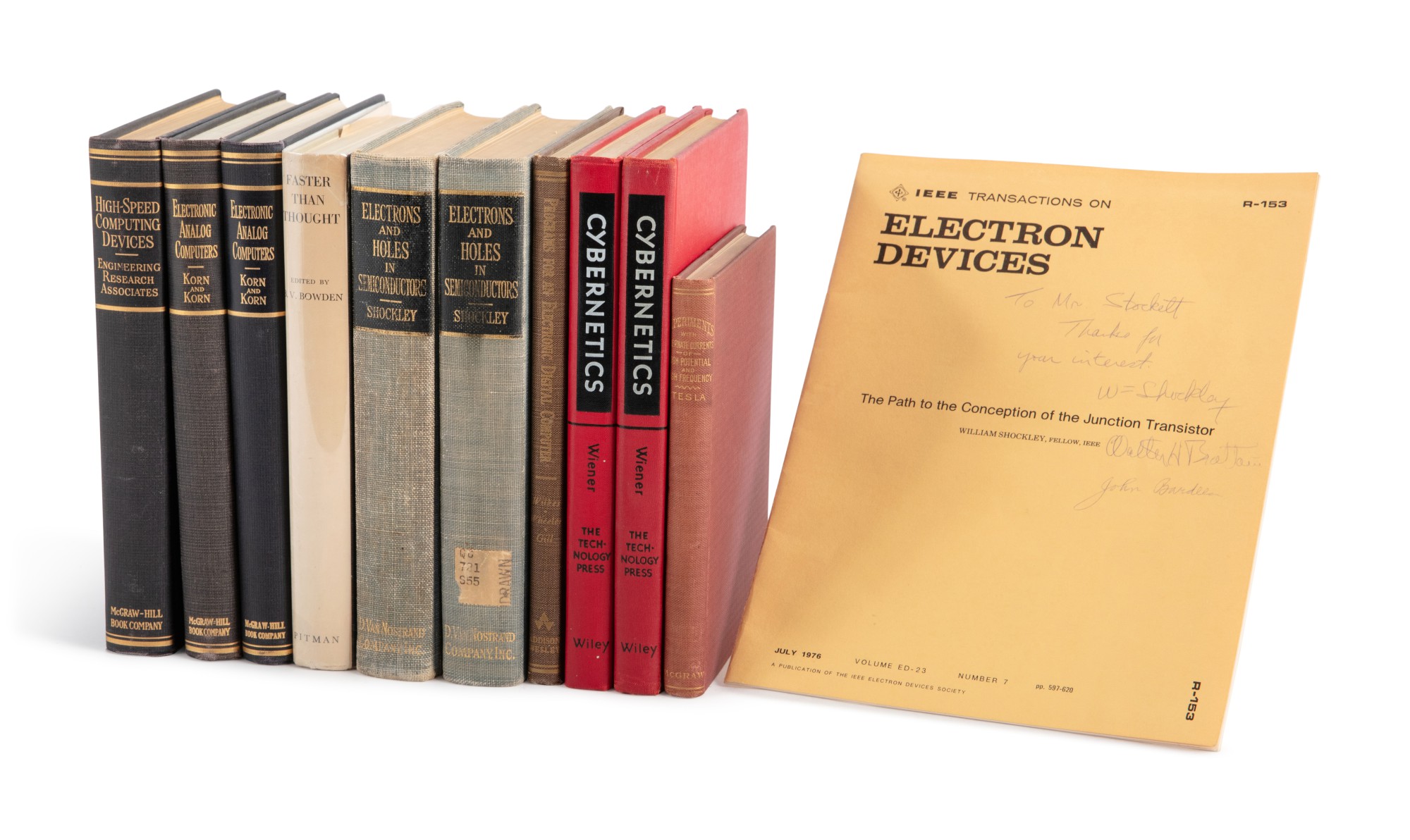 [Computing]. A Collection Of Books On Computing. Wilkes, Shockley ...