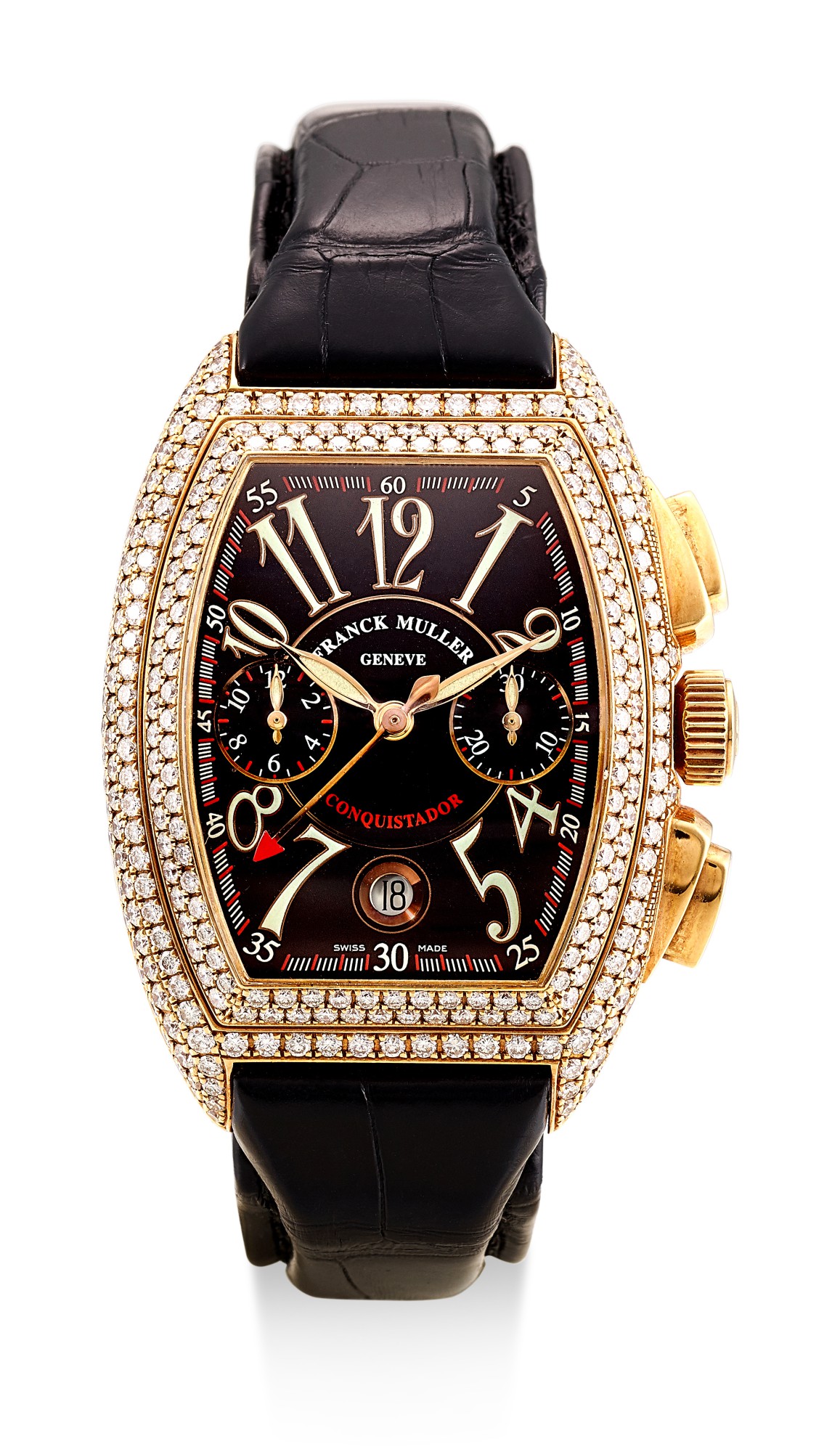 FRANCK MULLER | CONQUISTADOR, REFERENCE 8001 CC D, A YELLOW GOLD AND ...