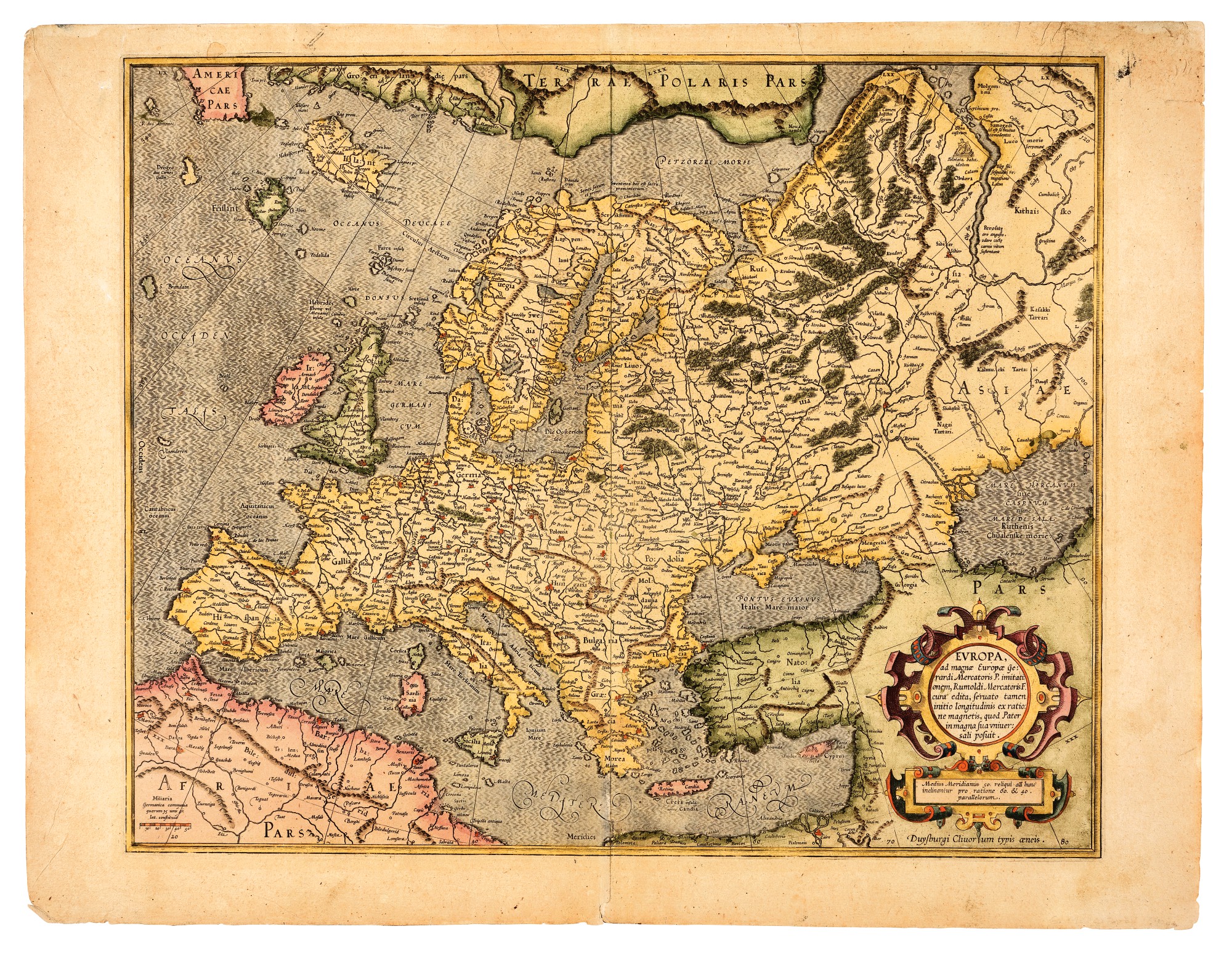 Mercator. Europa, ad Magnae Europae. [c.1595] | Travel, Atlases, Maps ...
