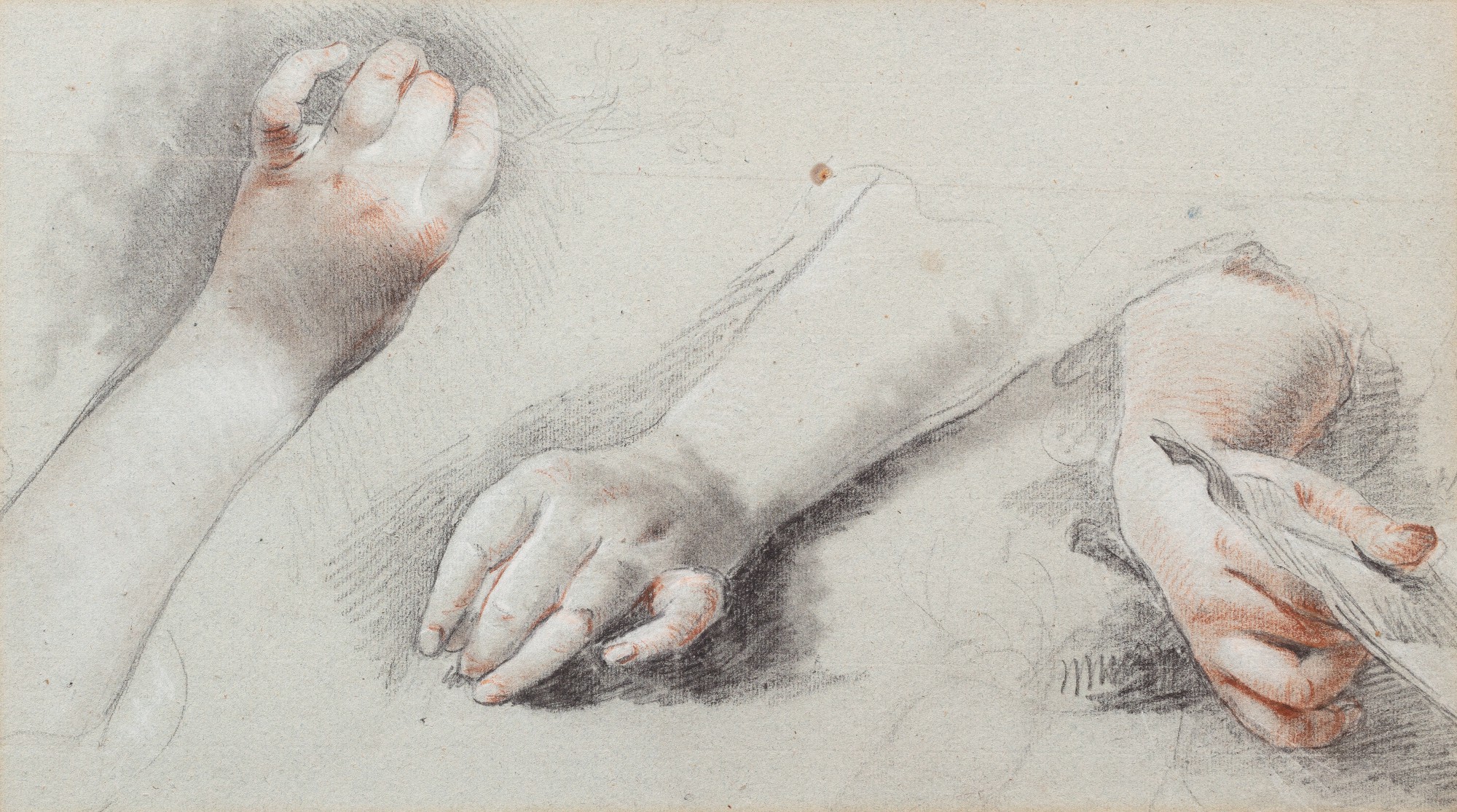 Studies of hands | Master Works on Paper from Five Centuries | 2022 ...