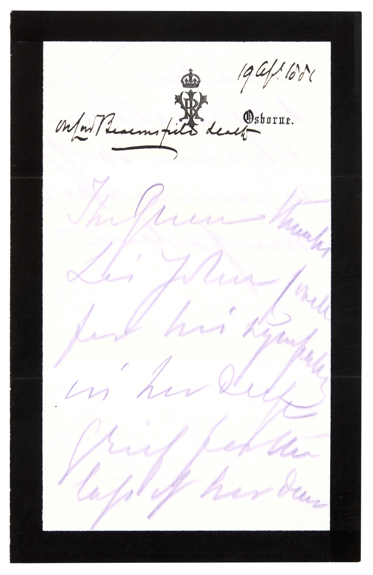 Benjamin Disraeli | A collection of two autograph letters signed and ...