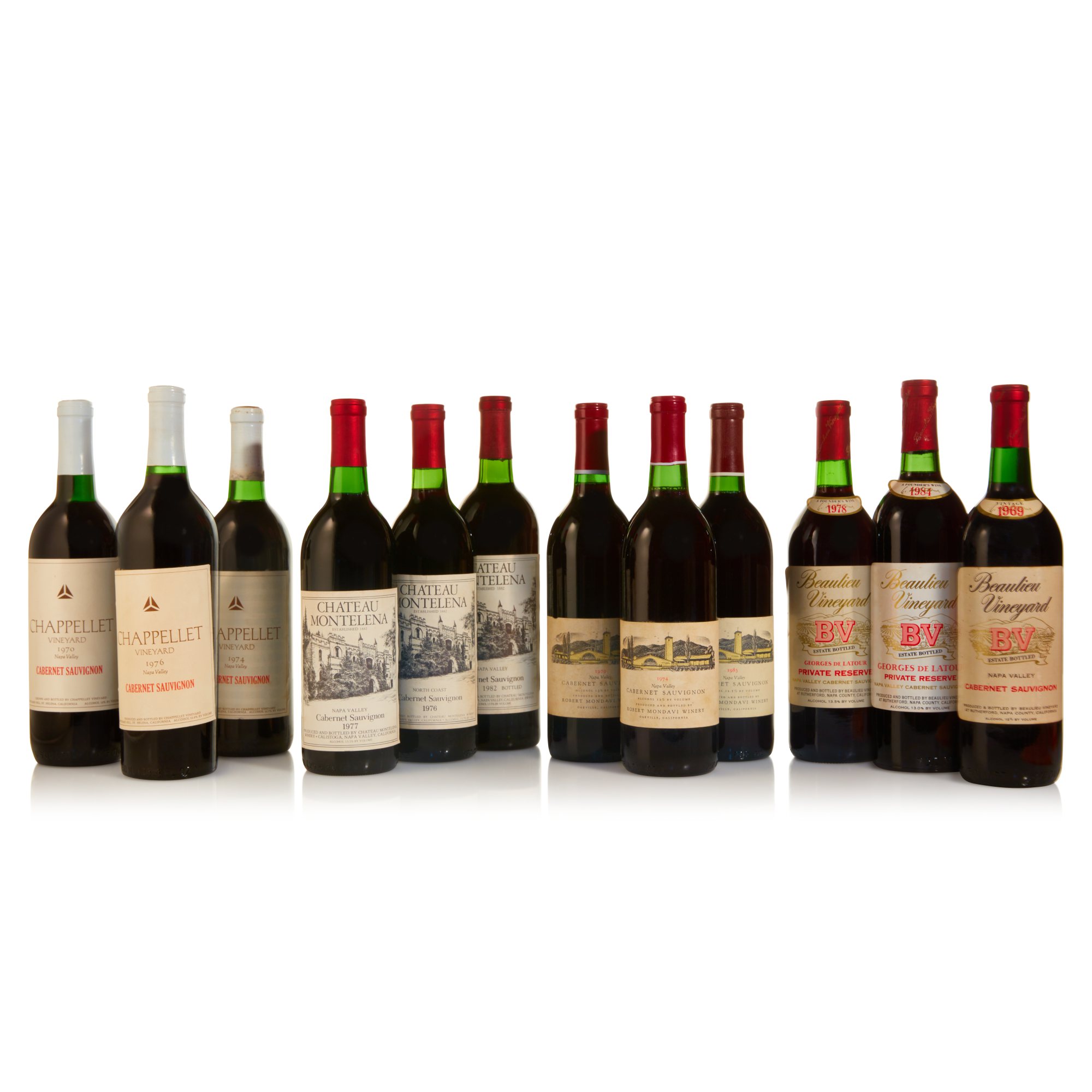 Beaulieu Vineyard, Georges de Latour, Private Reserve "Vertical" (6 BT ...