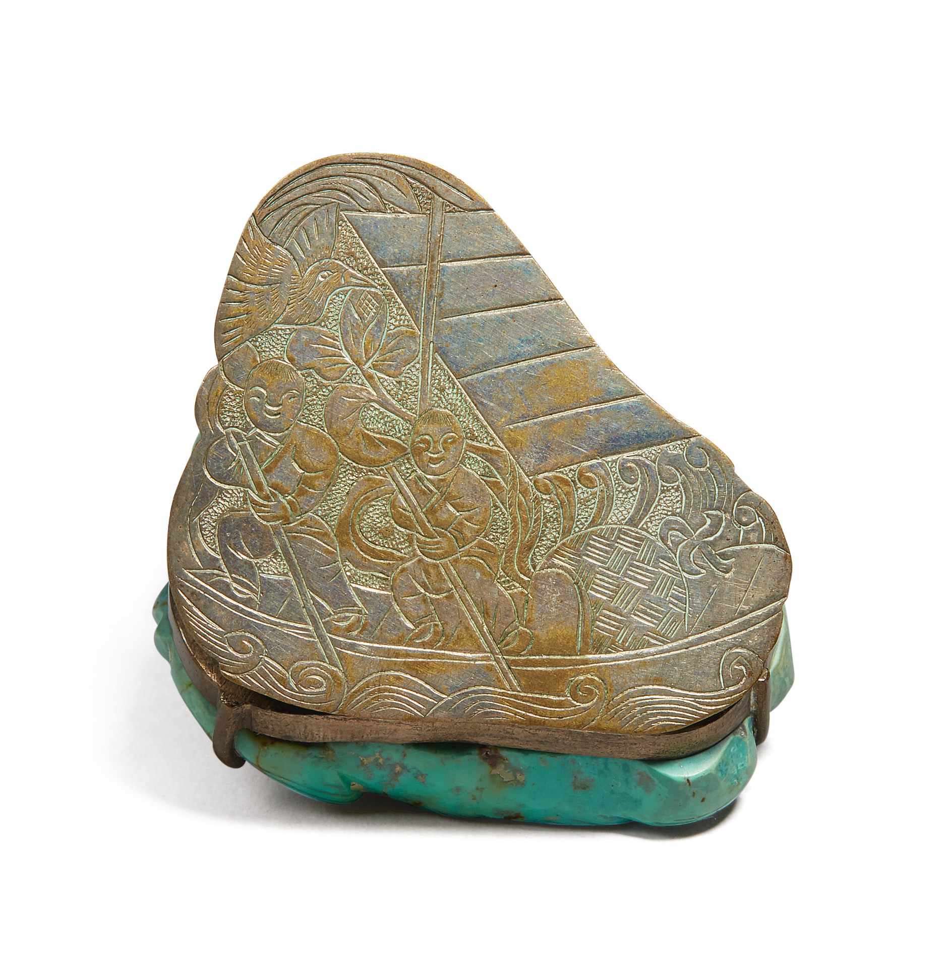 A turquoise 'figural' carving, 19th / 20th century | The Hundred ...