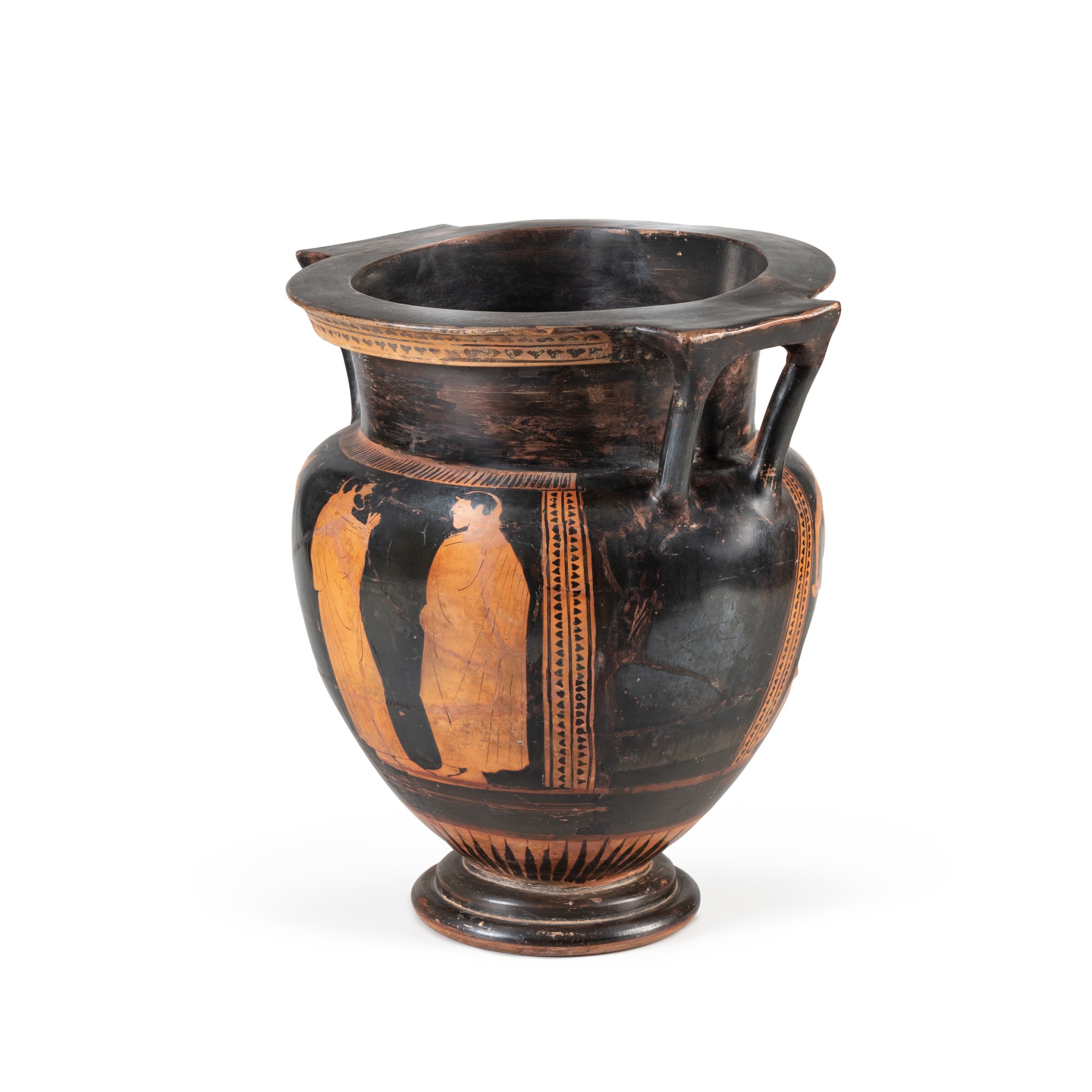 An Attic Red-figured Column Krater, attributed to the Harrow Painter ...