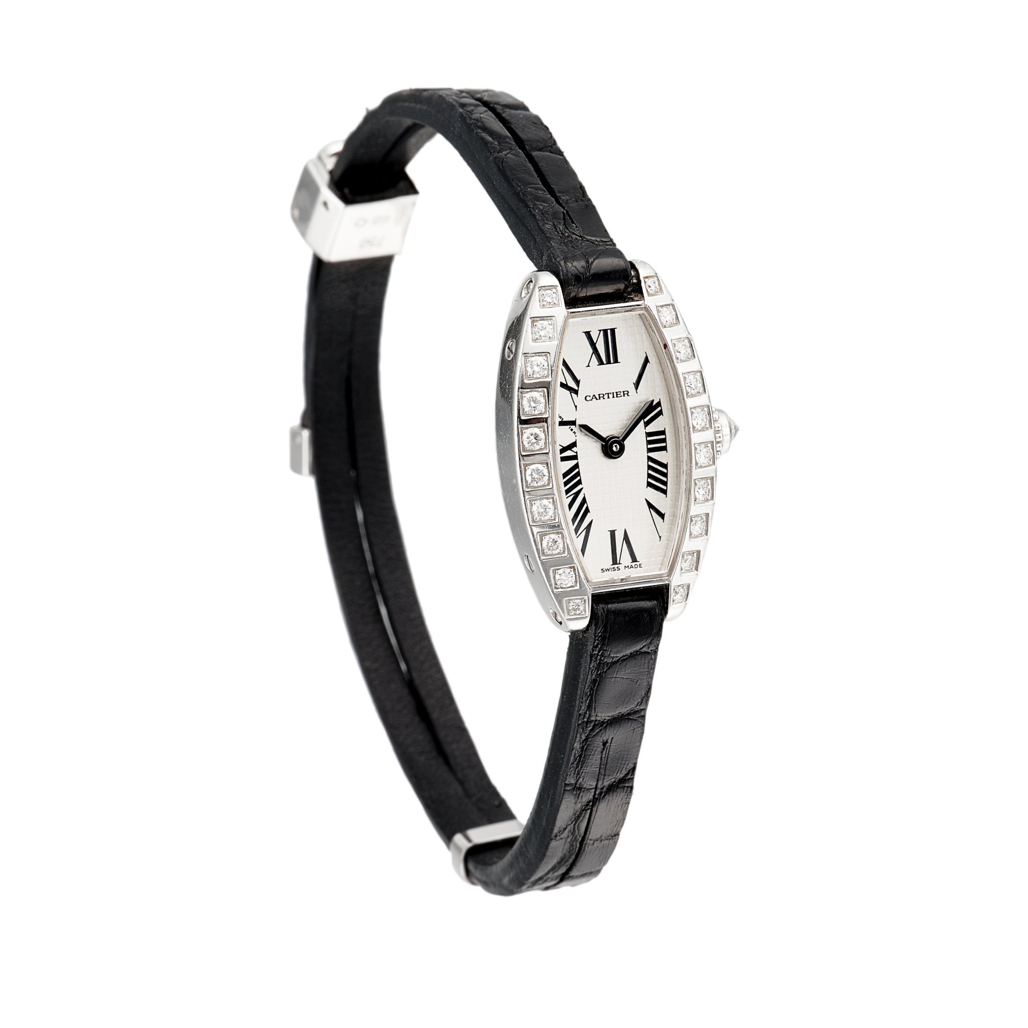 'Mini Tonneau' Diamond Wristwatch | 卡地亞 | 'Mini Tonneau' 鑽石 腕錶 ...