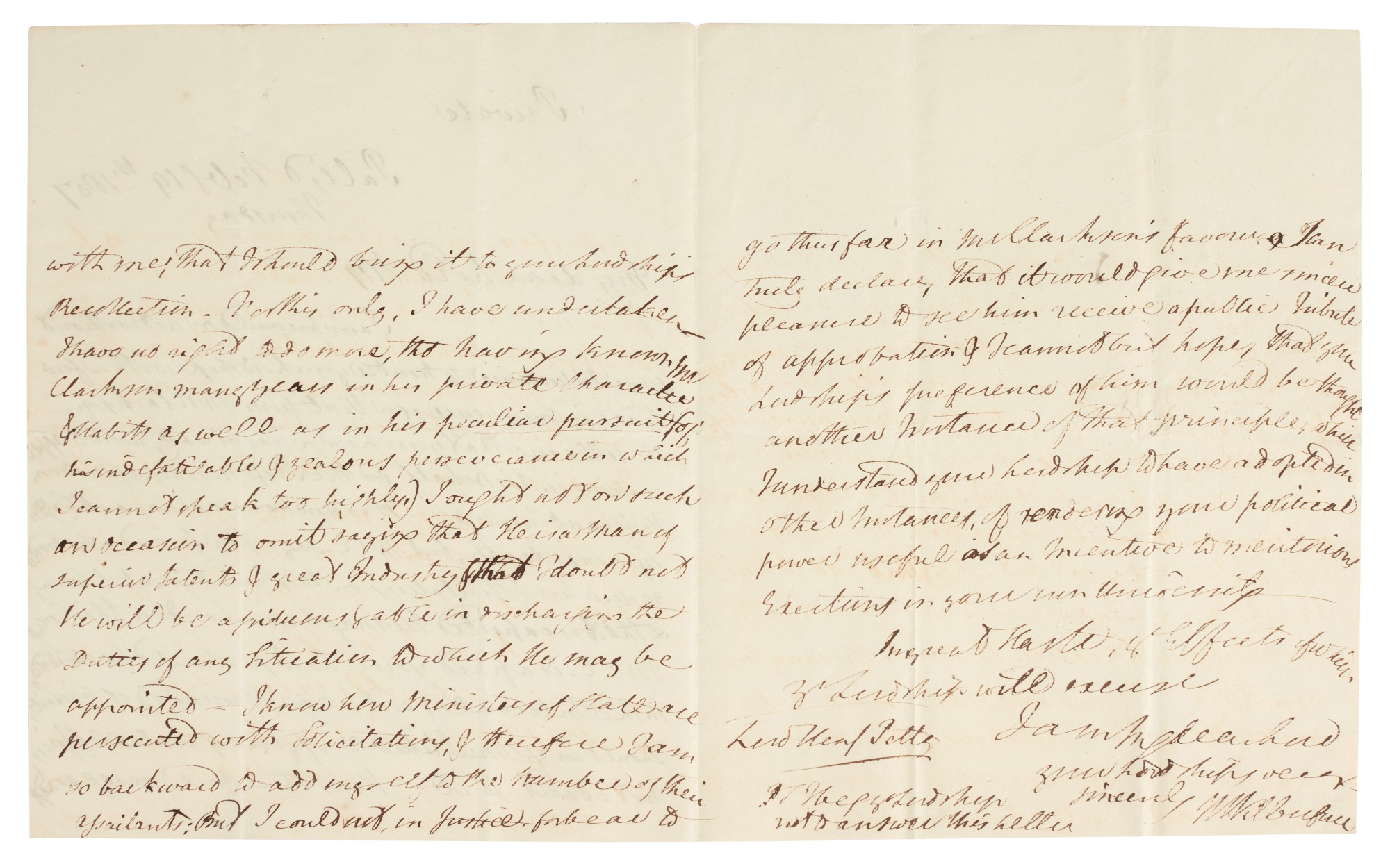 William Wilberforce | autograph letter signed, on the moral duty of ...