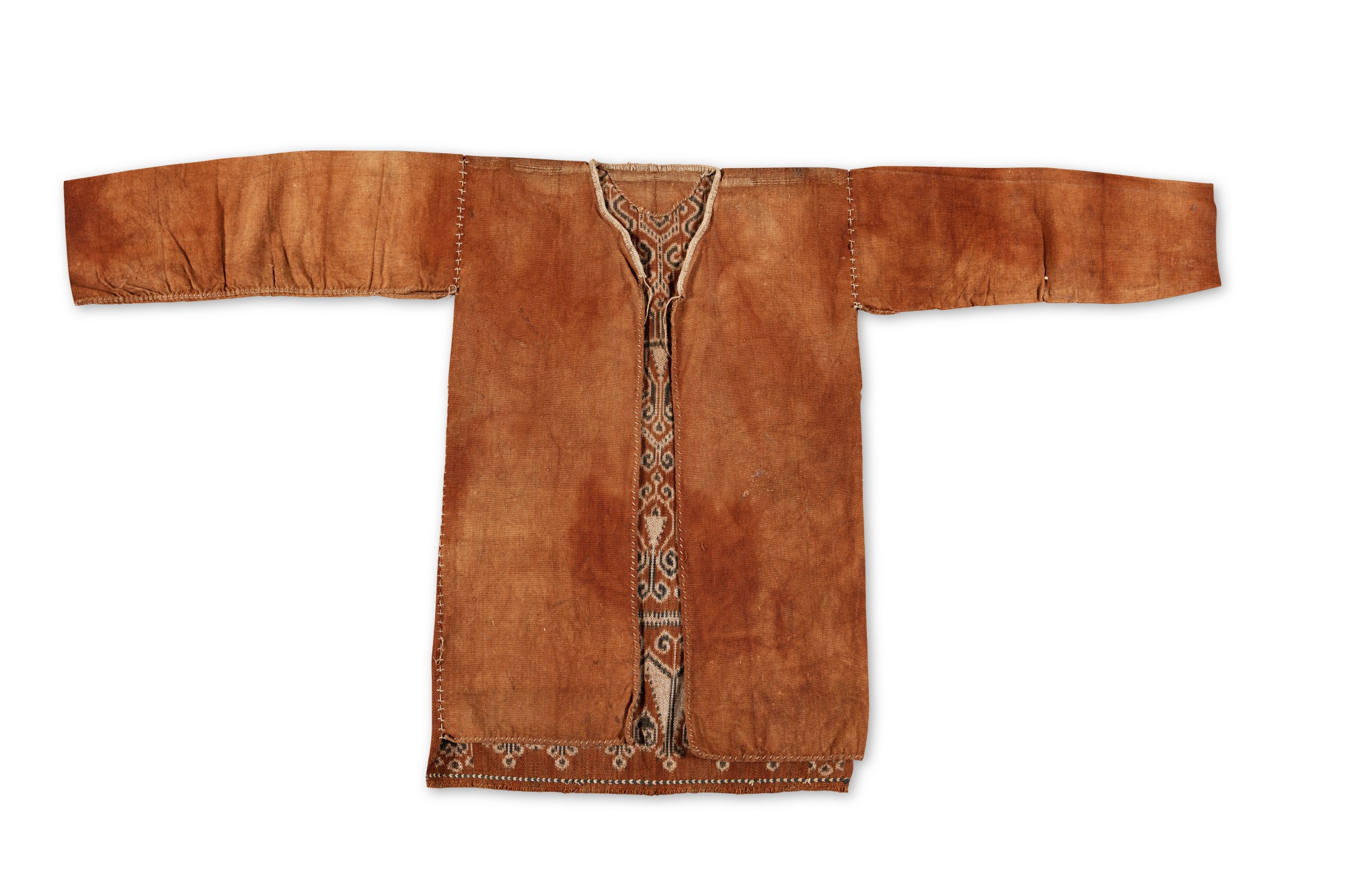 Deux gilets kelambi ikat, Iban, Sarawak, Bornéo, Indonésie, fin du ...