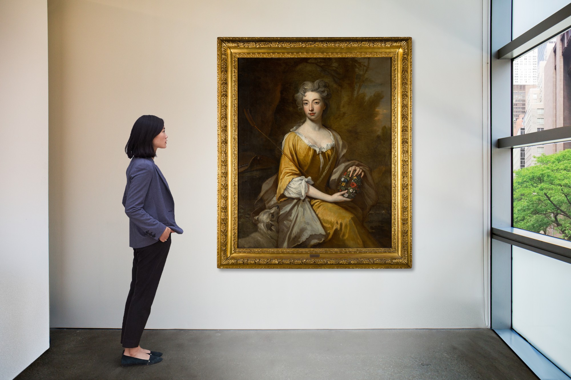 Portrait of Lady Elizabeth Cromwell (1674–1709), three-quarter-length ...
