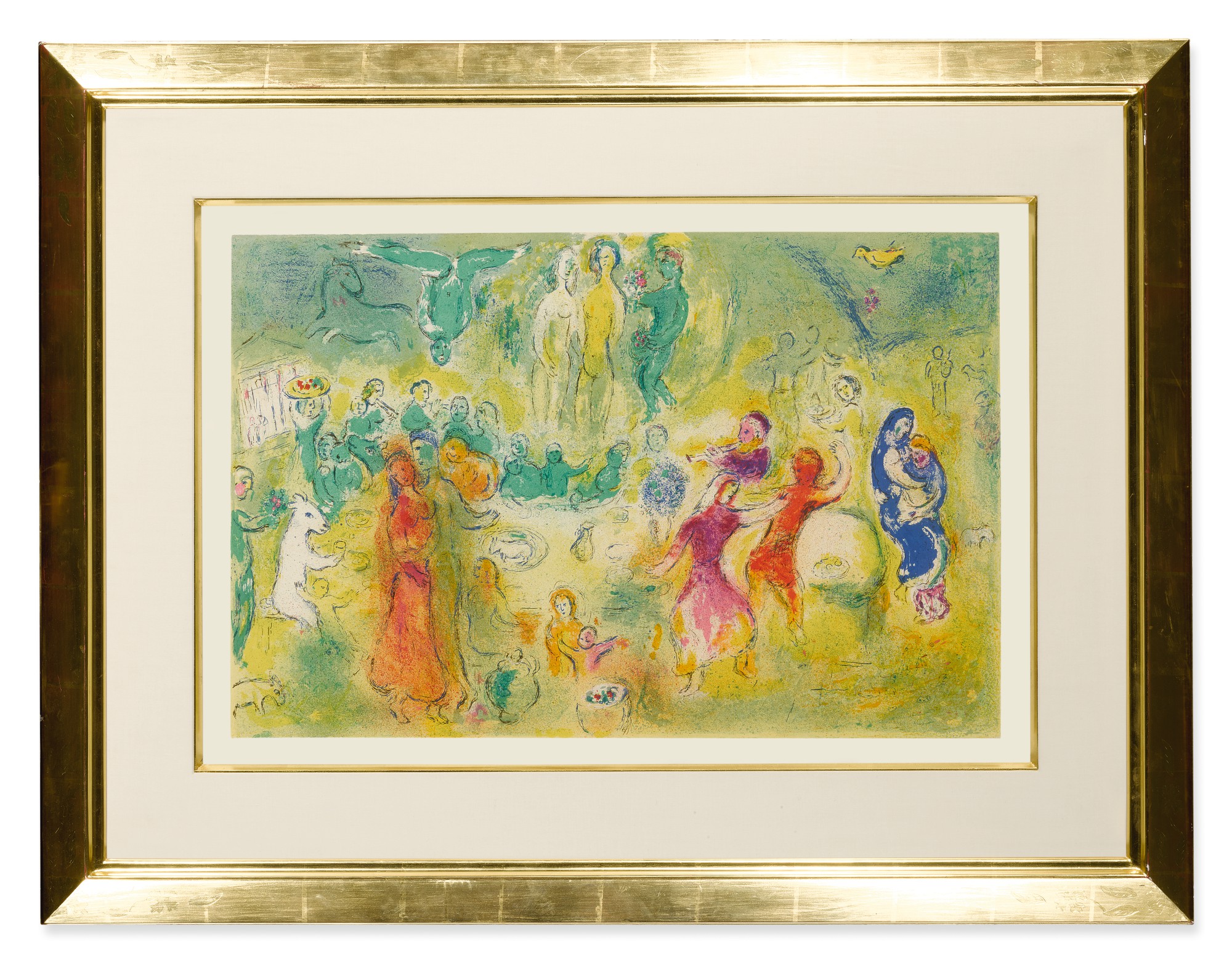 MARC CHAGALL | WEDDING FEAST IN THE NYMPHS' GROTTO (M. 348; SEE C. BKS ...