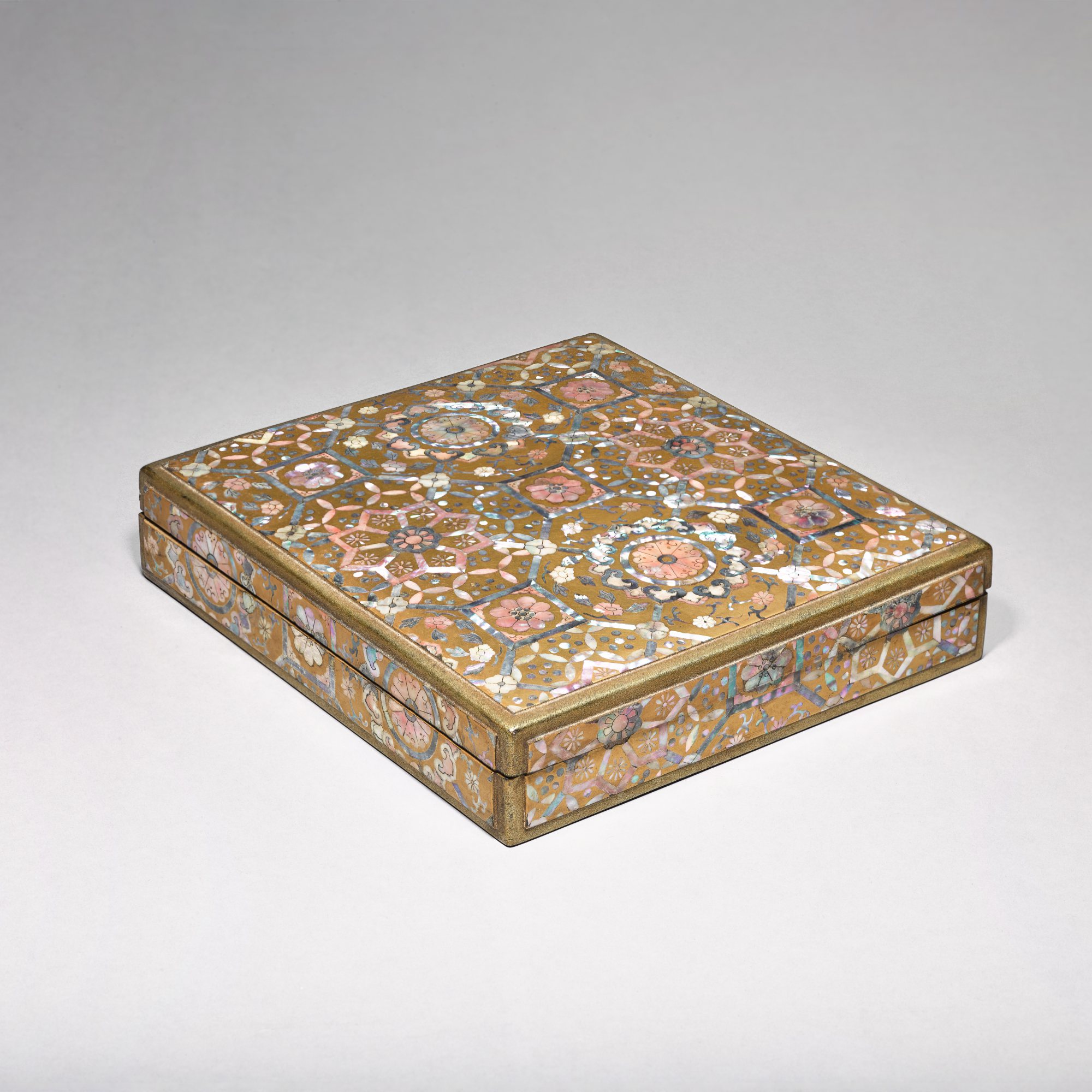 A shikishi bako [poem paper box] | Edo period, 19th century | Japanese ...