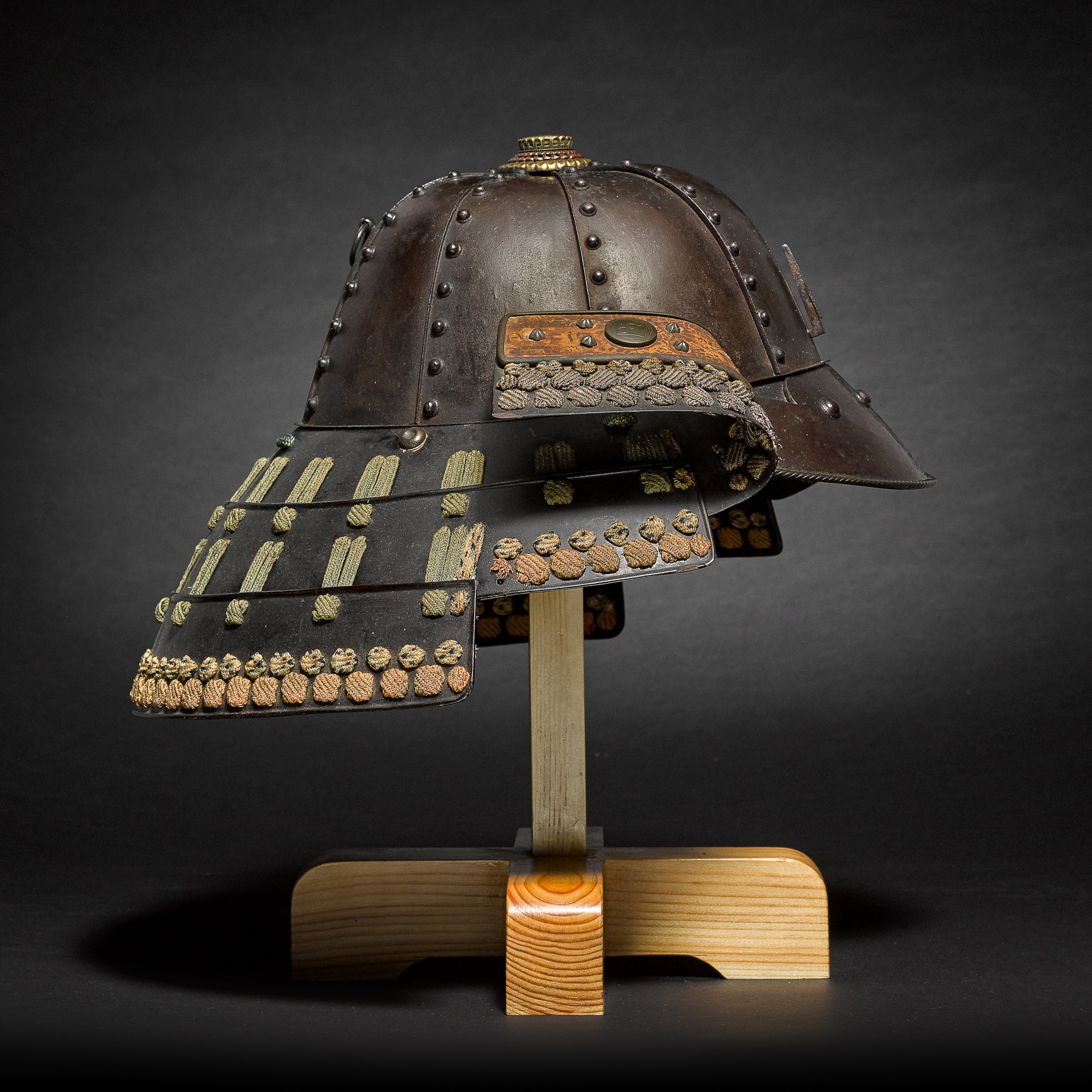 An iron eight plate Kabuto [helmet] | The bowl Momoyama - Edo period ...