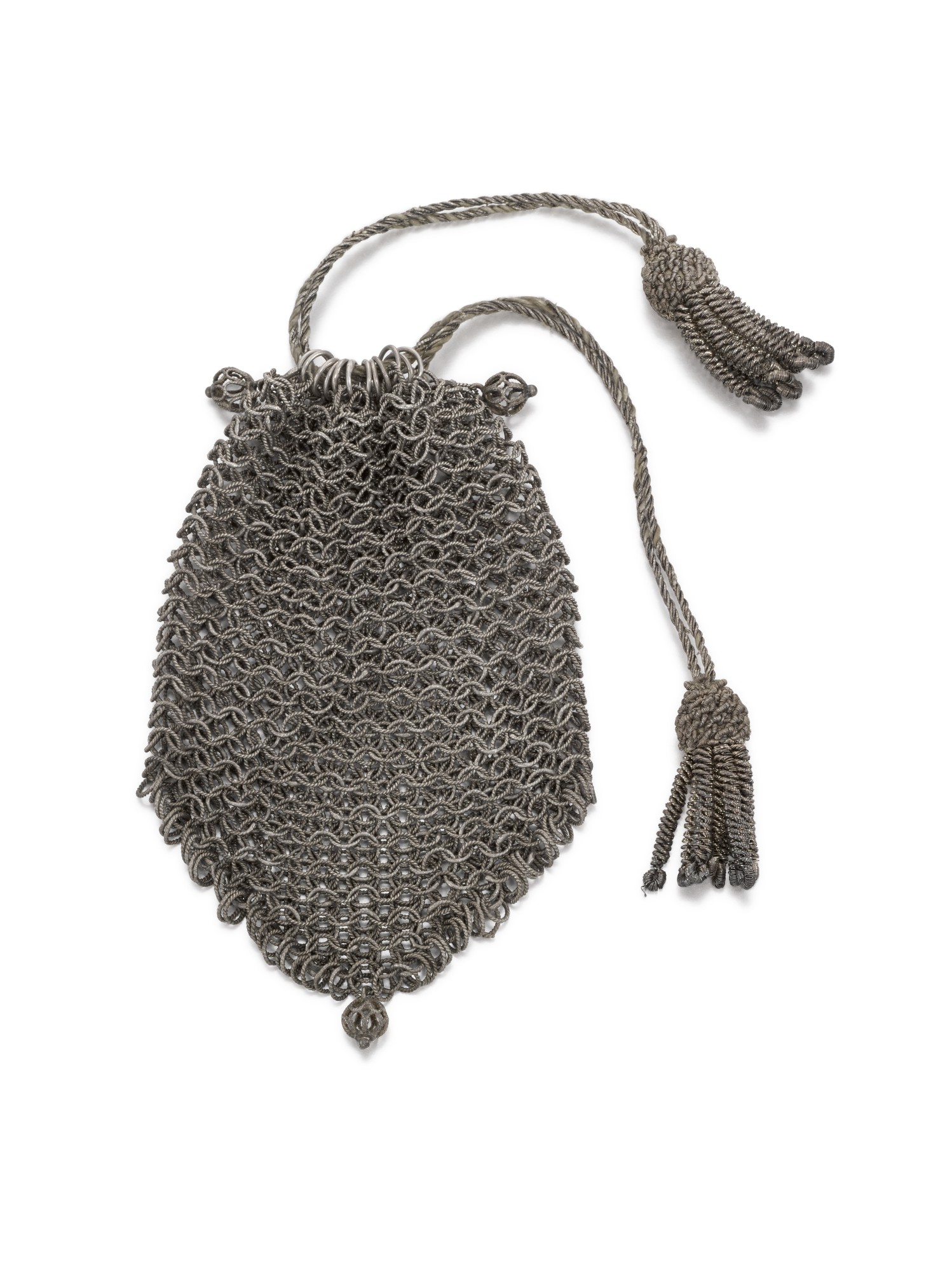 A silver chainmail drawstring purse, early 19th century | Royal & Noble ...