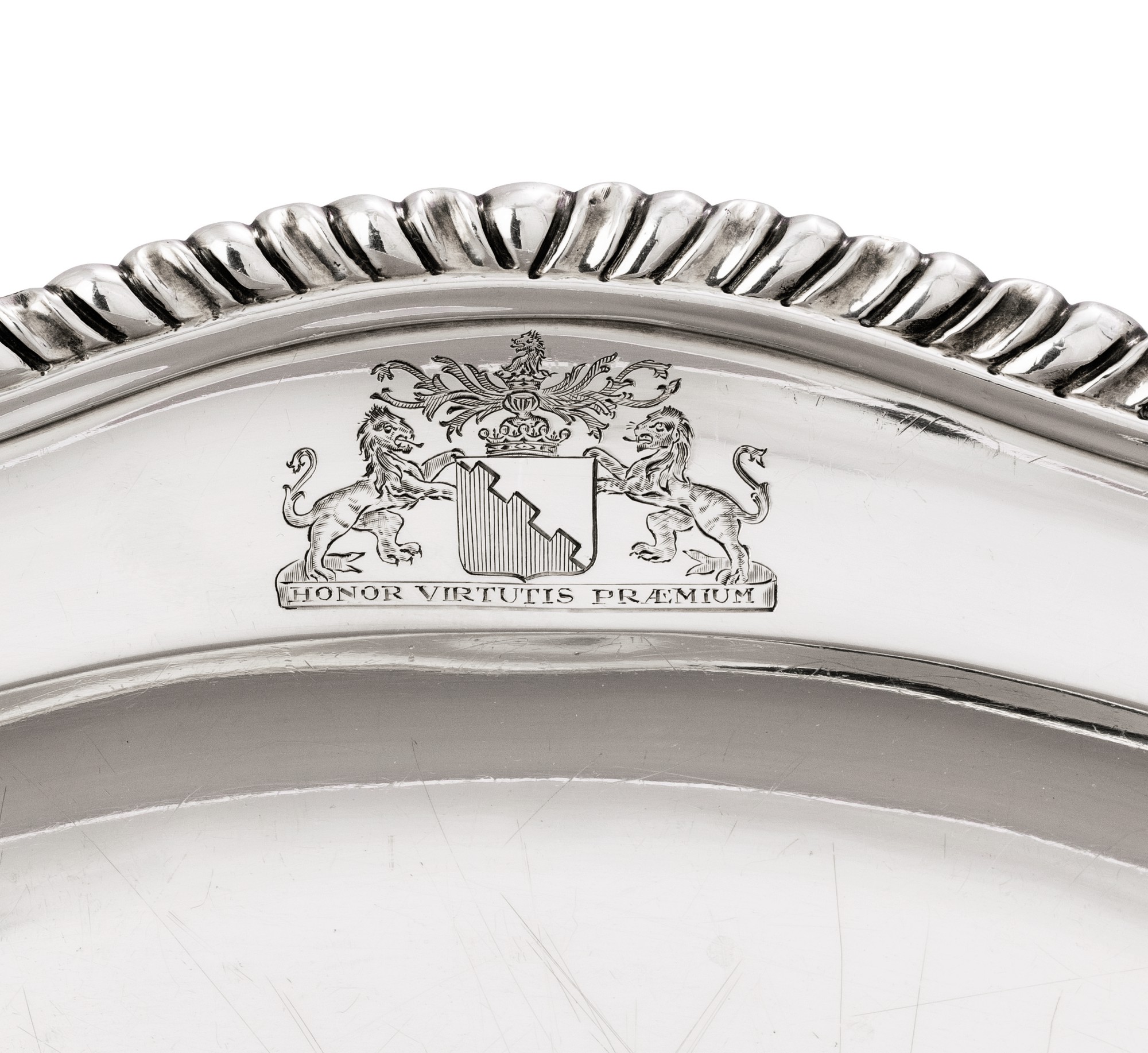 A pair of George III silver meat dishes, Joseph Craddock and William ...