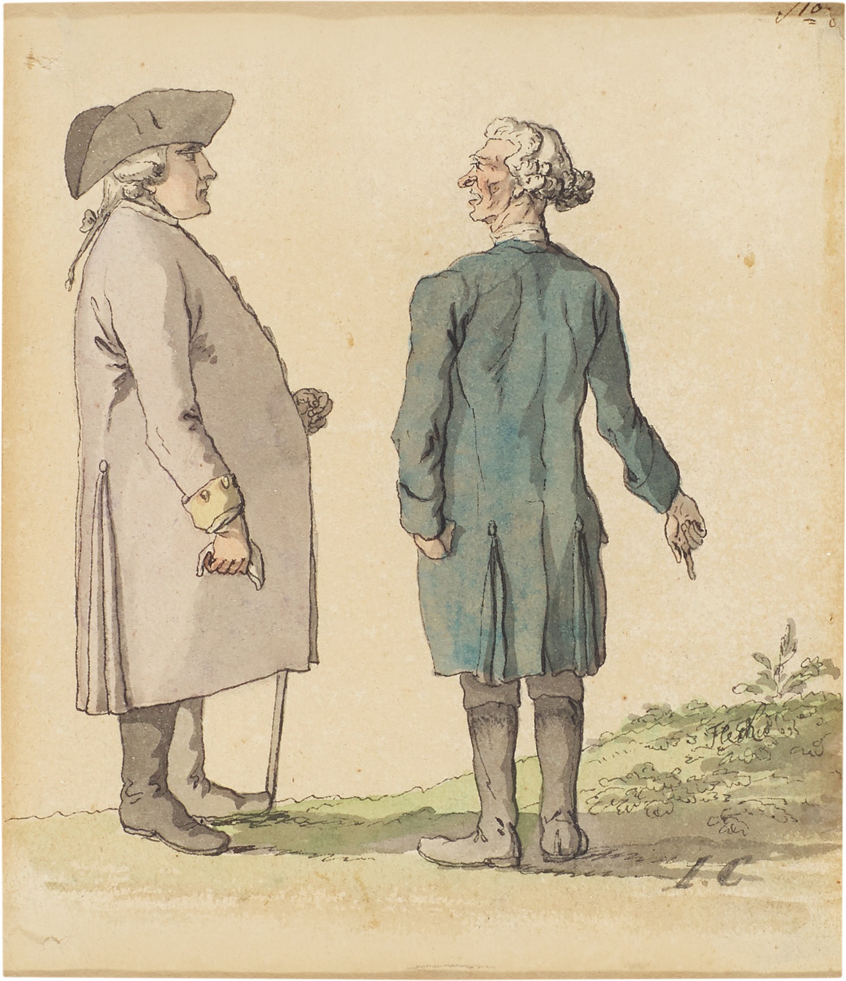 Two gentlemen in conversation | Old Master and British Works on Paper ...