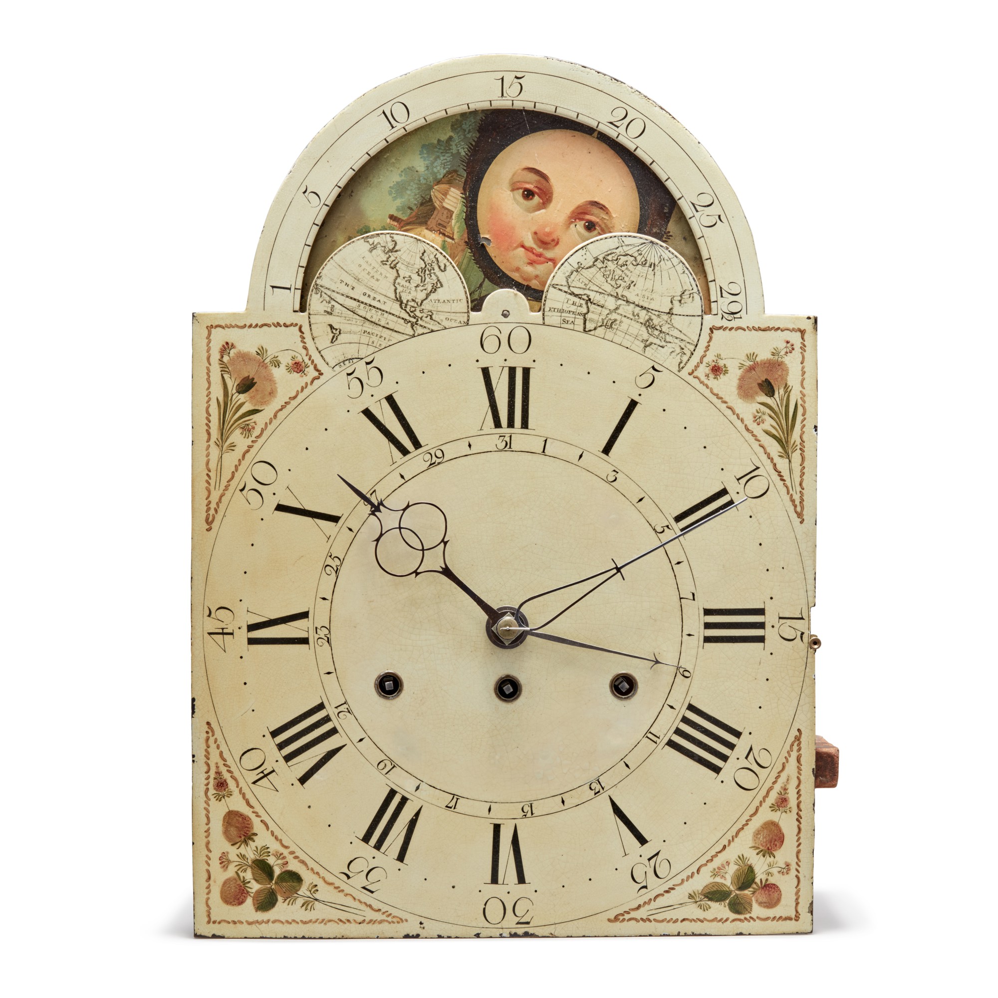 Rare Chippendale Carved Walnut Case Clock, case attributed to Adam Ault ...