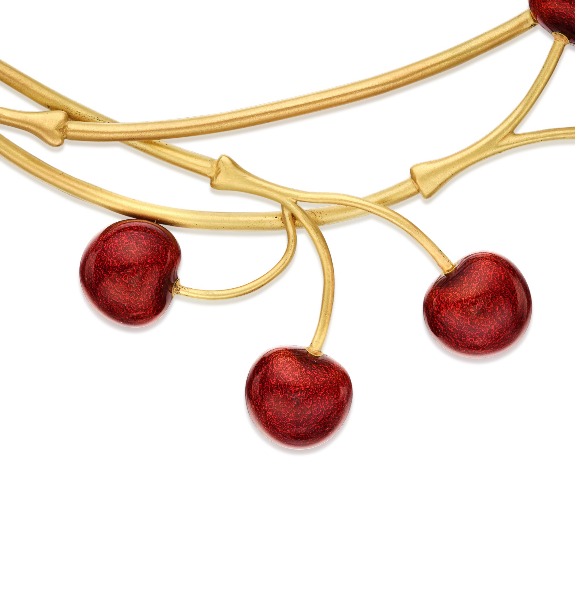 Gold and Enamel 'Cherries' Necklace | Important Jewels | | Sotheby's