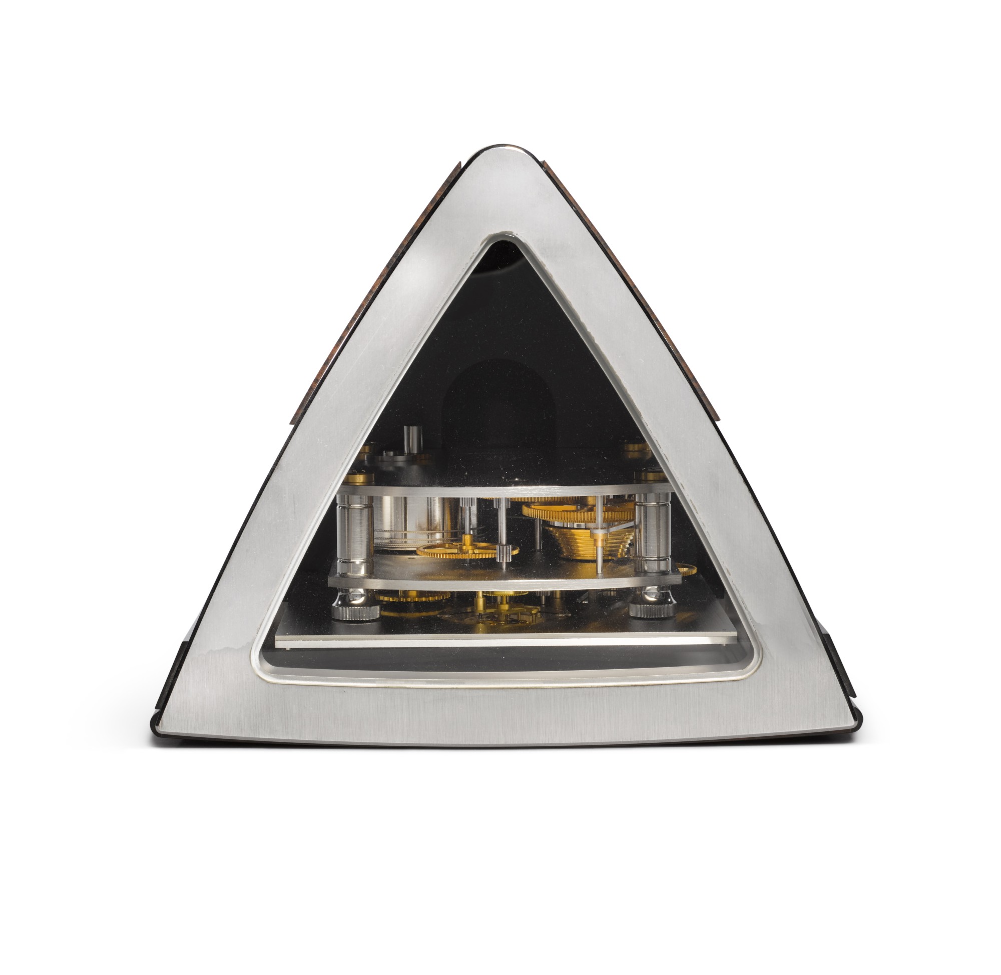 Buben Zorweg "Pythagoras" world time tourbillon mantle clock in steel ...