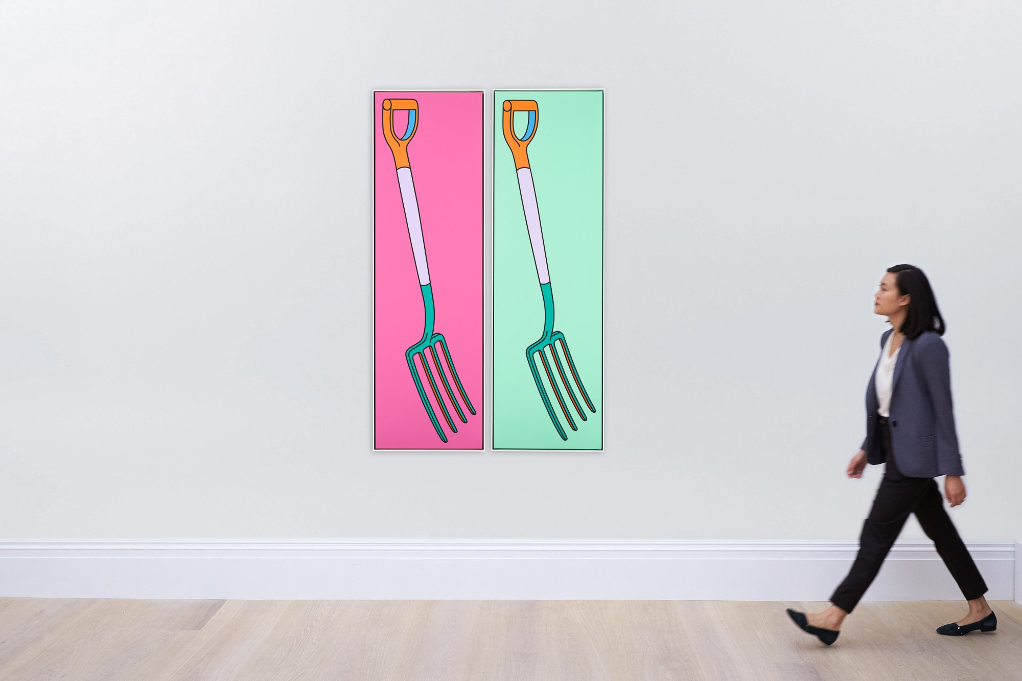 Pitchfork on Green, Pitchfork on Pink | Modern & Post War British Art ...
