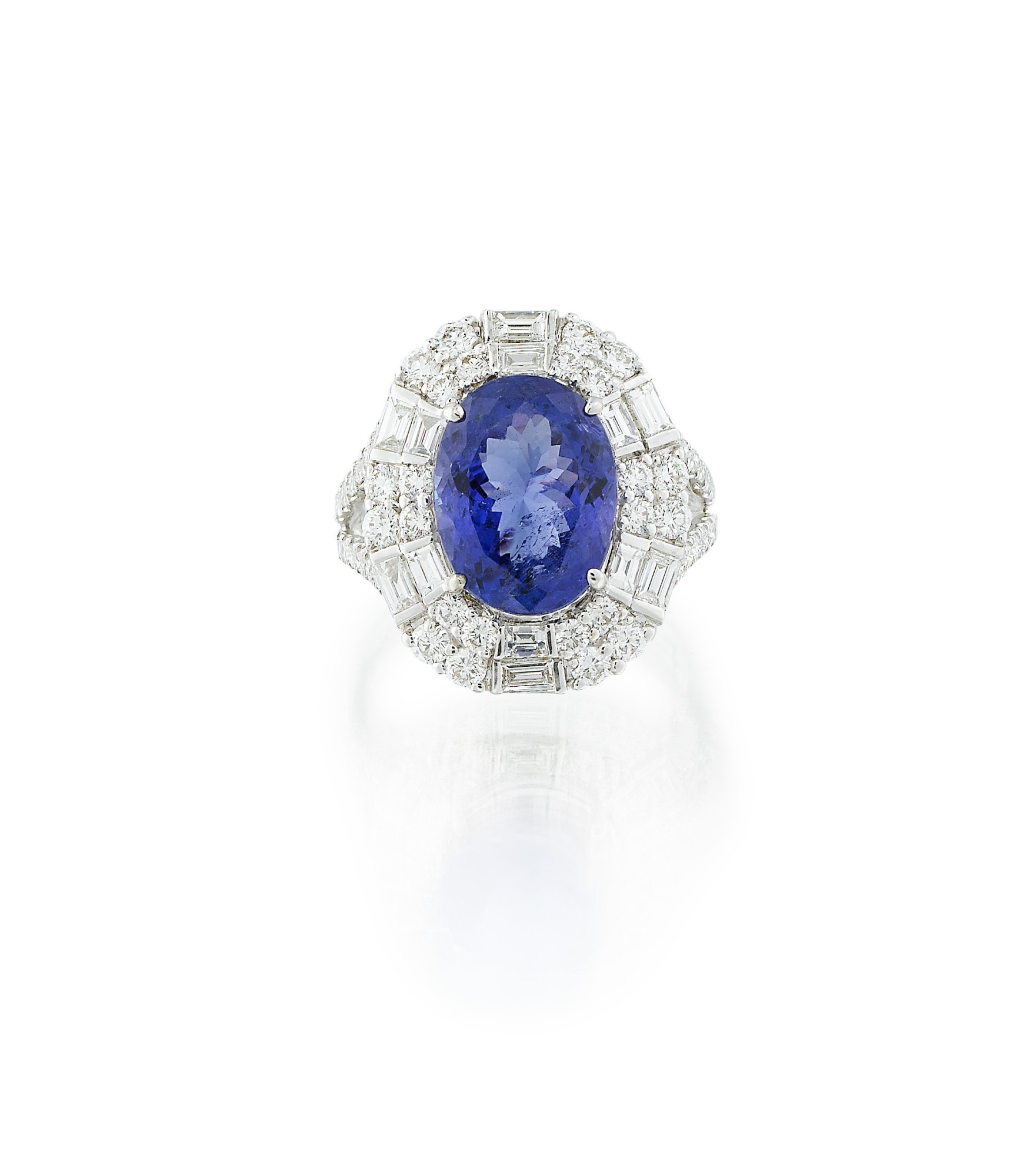 Bague tanzanite et diamants | Tanzanite and diamond ring | Fine Jewels ...