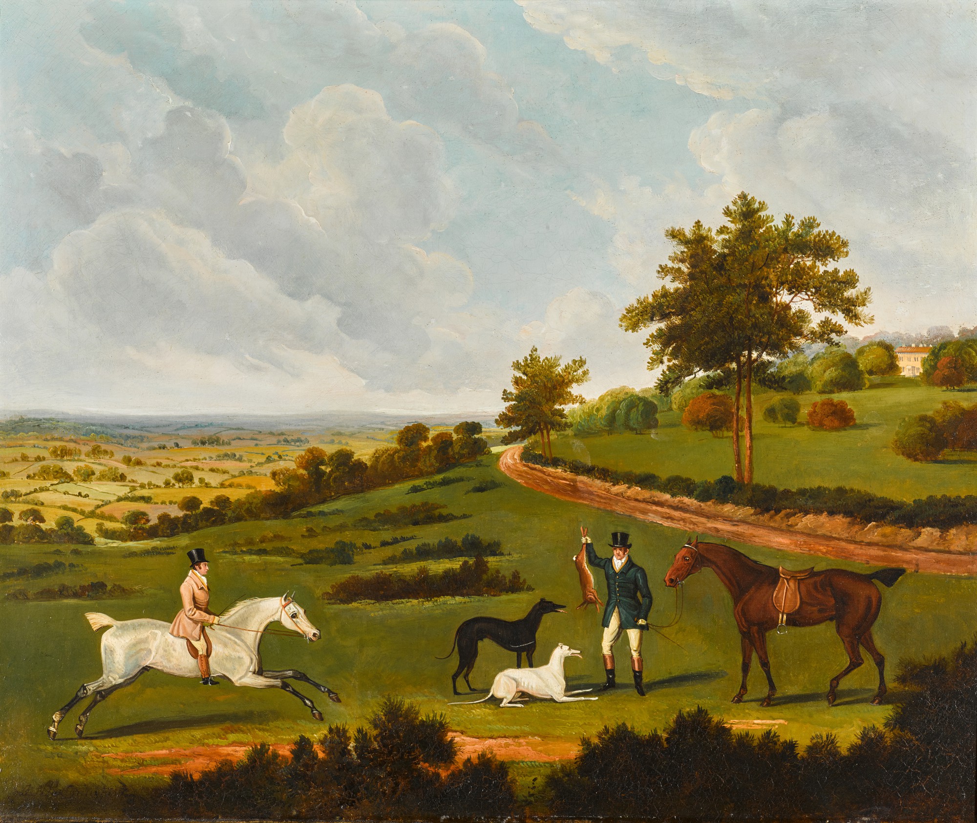 MANNER OF JOHN NOST SARTORIUS | A SET OF THREE PAINTINGS: 'THE CHASE ...