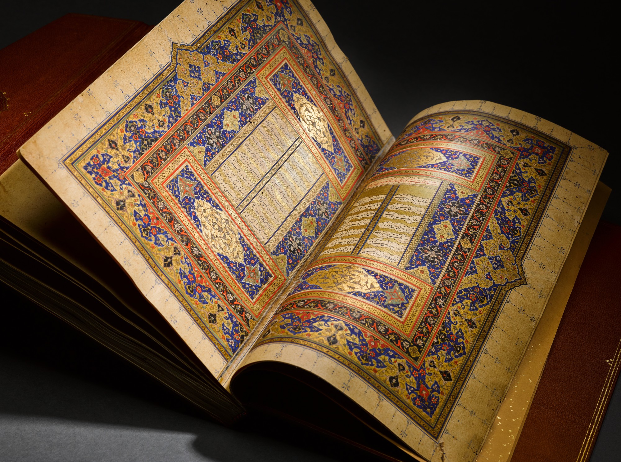 Nizami Ganjavi (d.1209), Sharafnameh and Makhzan al-Asrar, signed by ...