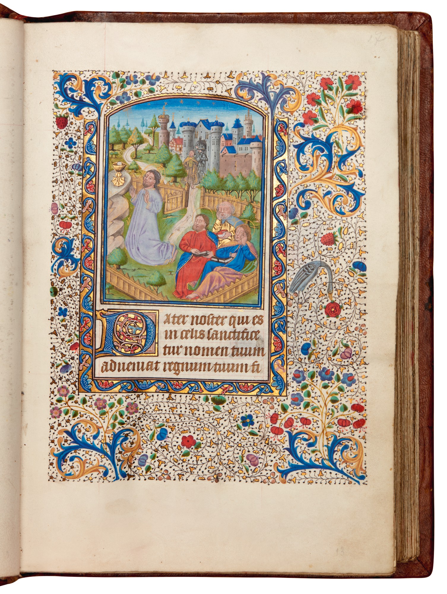 Book of hours, Use of Rome, in Latin and Picard French, illuminated ...
