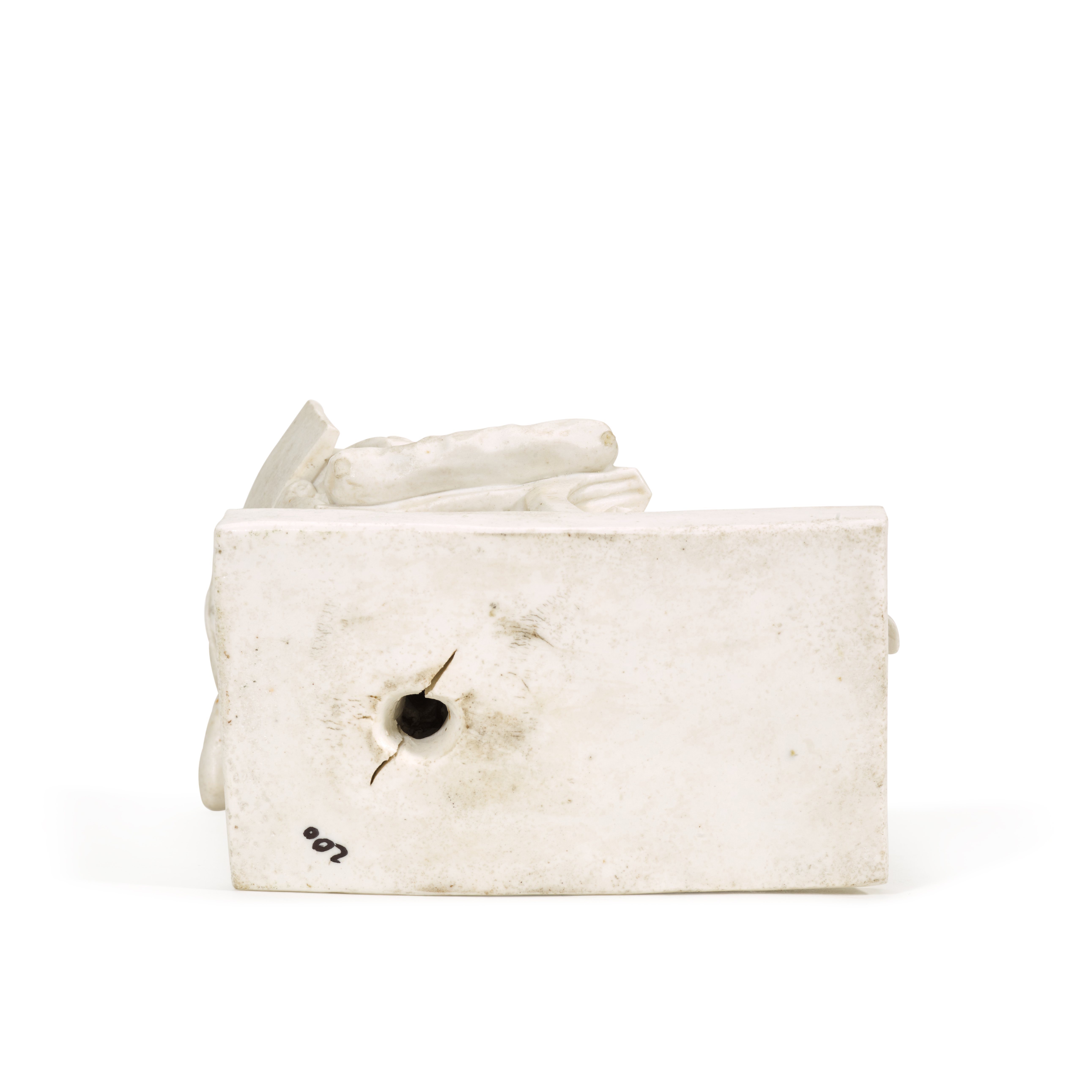 A Rome (G. Volpato) white biscuit porcelain figure of the poet and ...