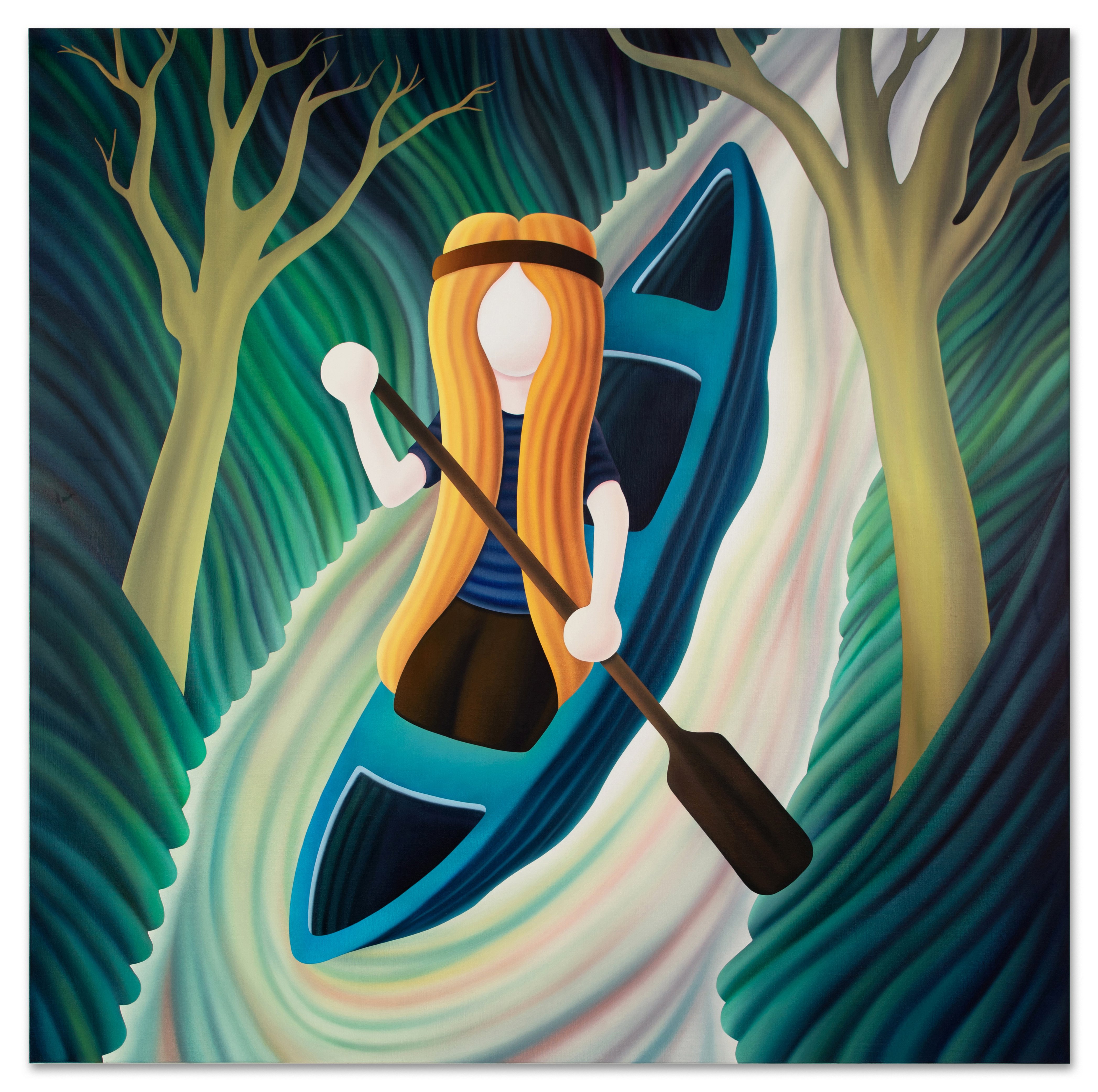 Jordi Ribes 喬迪 · 里伯斯 | Downriver in a Blue Boat 藍色的小船向下游 | Contemporary ...