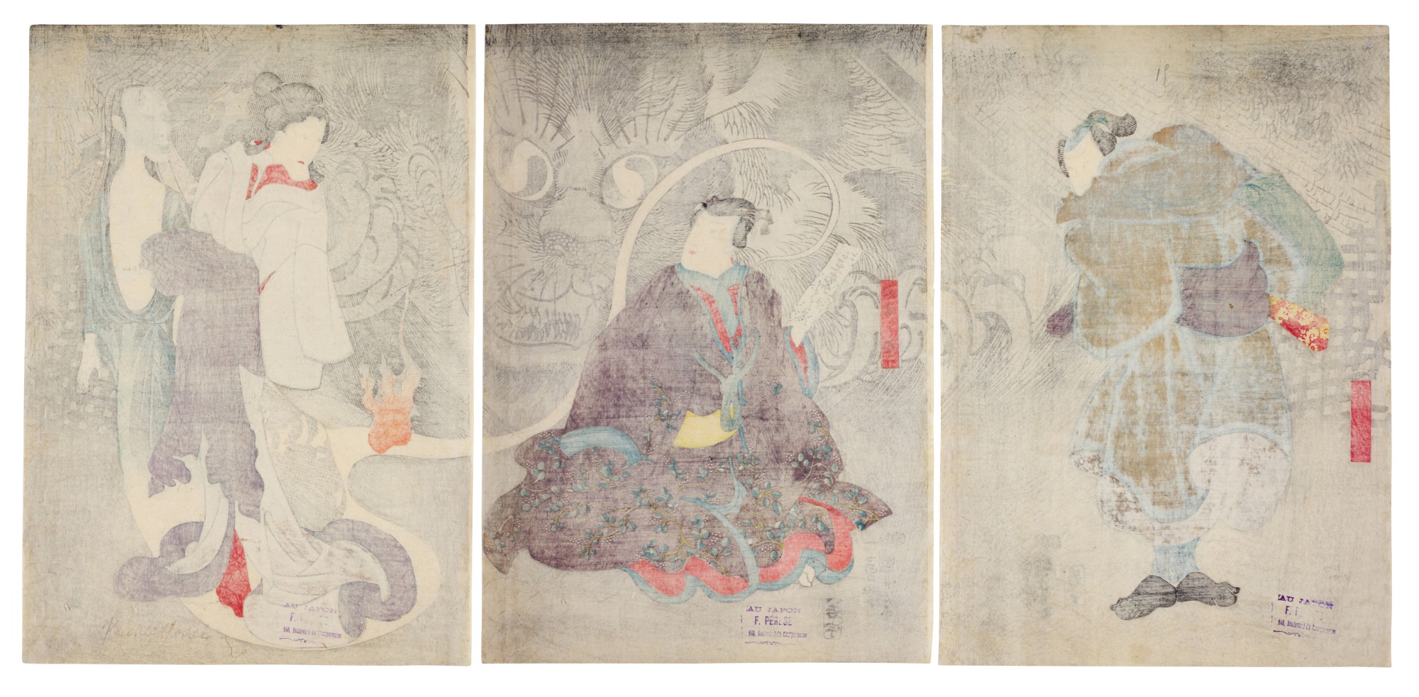 UTAGAWA KUNIYOSHI (1797-1861) THE FRIGHTENING TALE OF THE GIANT CAT ...