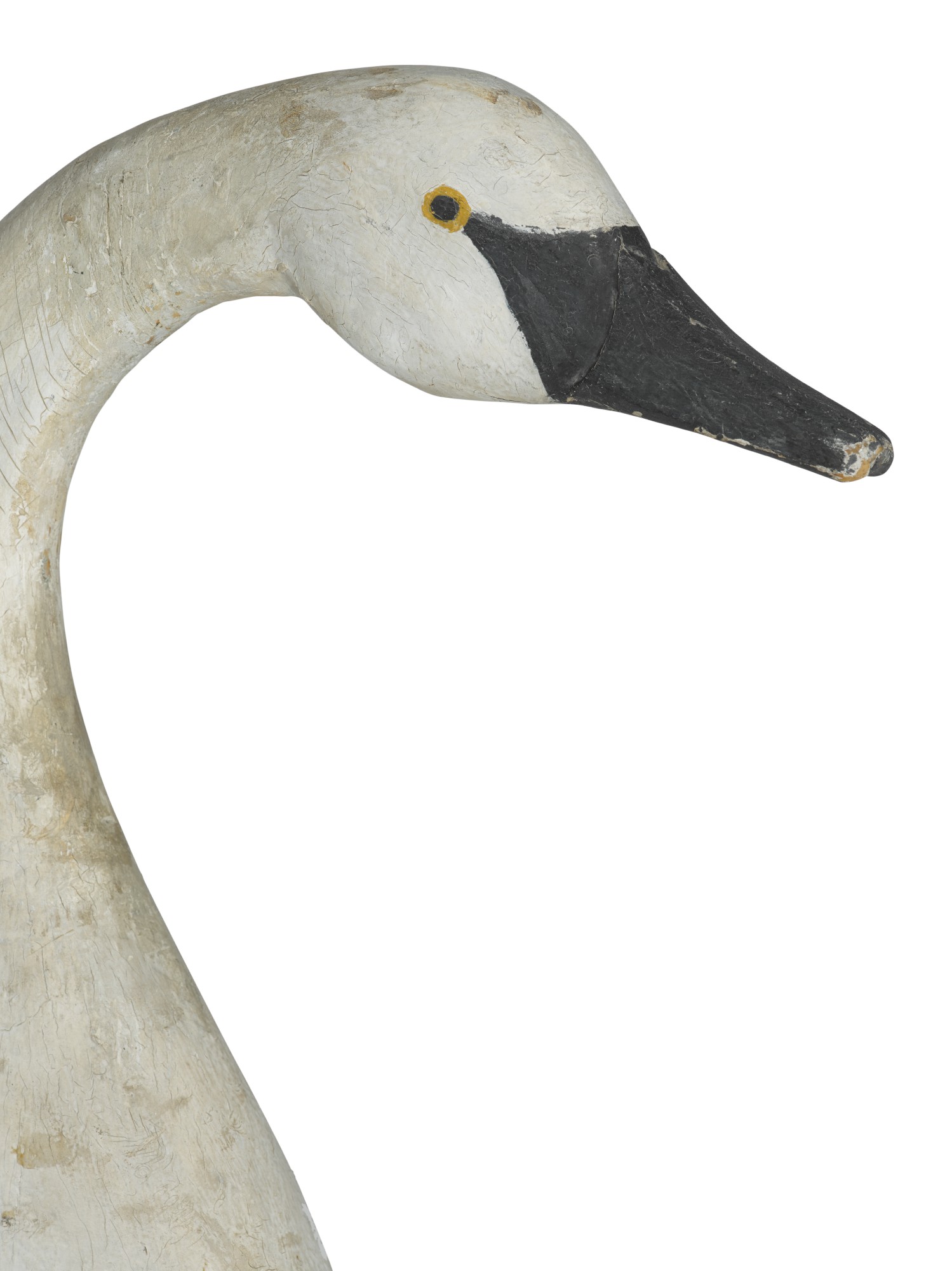 FINE WHITE-PAINTED SWAN DECOY, MARYLAND, LATE 19TH TO EARLY 20TH ...