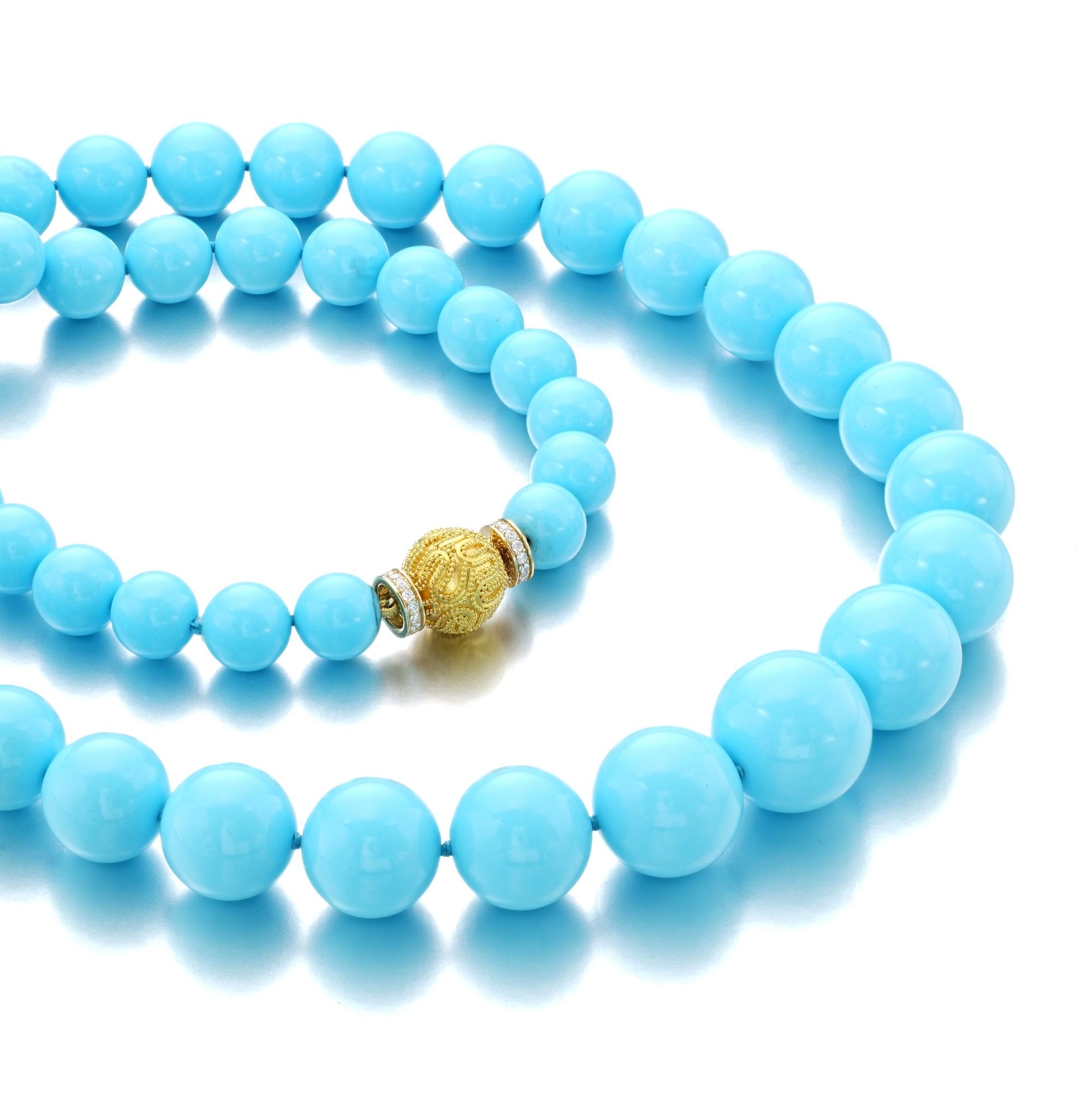 Reconstituted turquoise necklace | The Weekly Edit: Fine Jewels ...