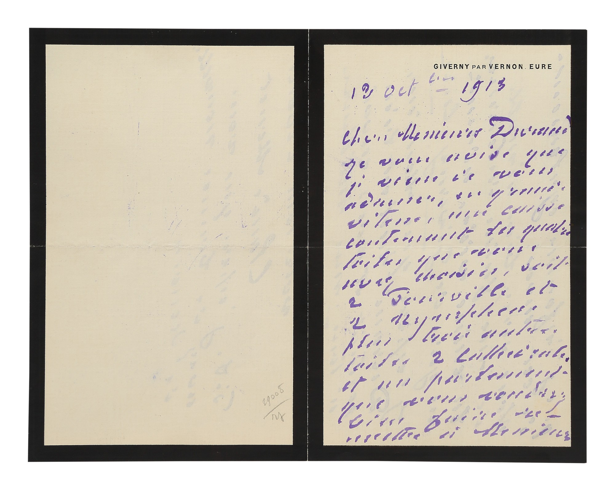 Monet, Claude | A group of letters spanning over twenty years from ...