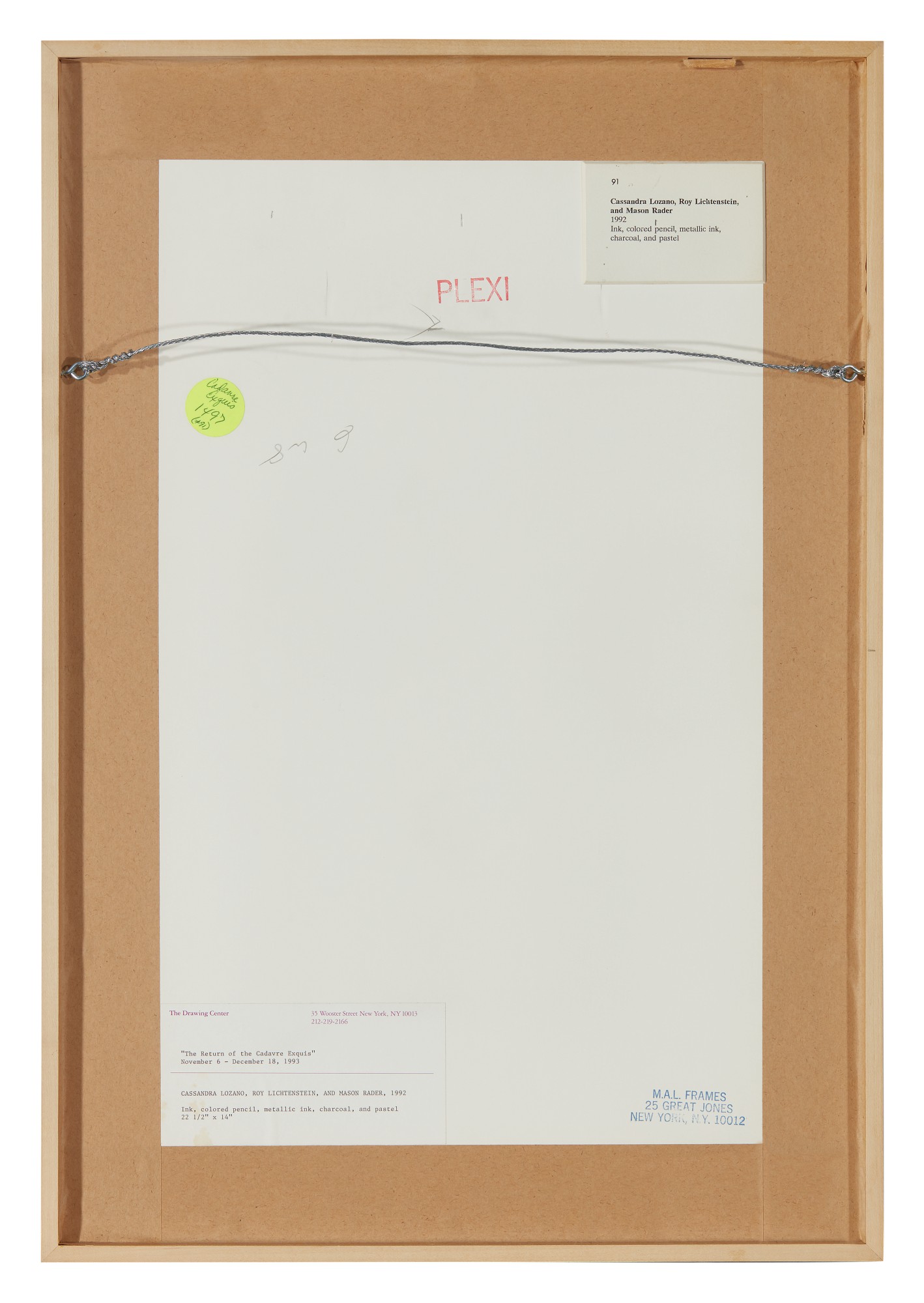 CASSANDRA LOZANO, ROY LICHTENSTEIN & MASON RADER | EXQUISITE CORPSE ...