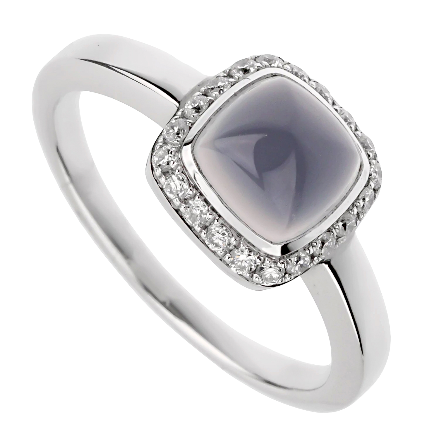 Fred Of Paris White Gold, Chalcedony And Diamond Ring Available For ...