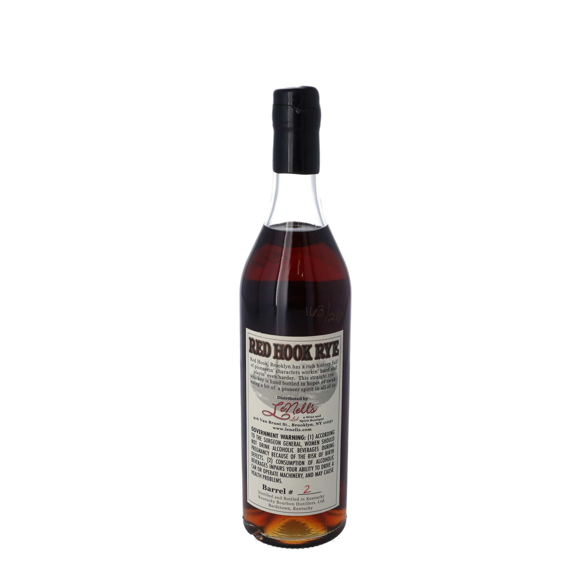 LeNell Red Hook Rye 24 Year Old Barrell #2 66.4 abv NV (1 BT75) | Rare ...