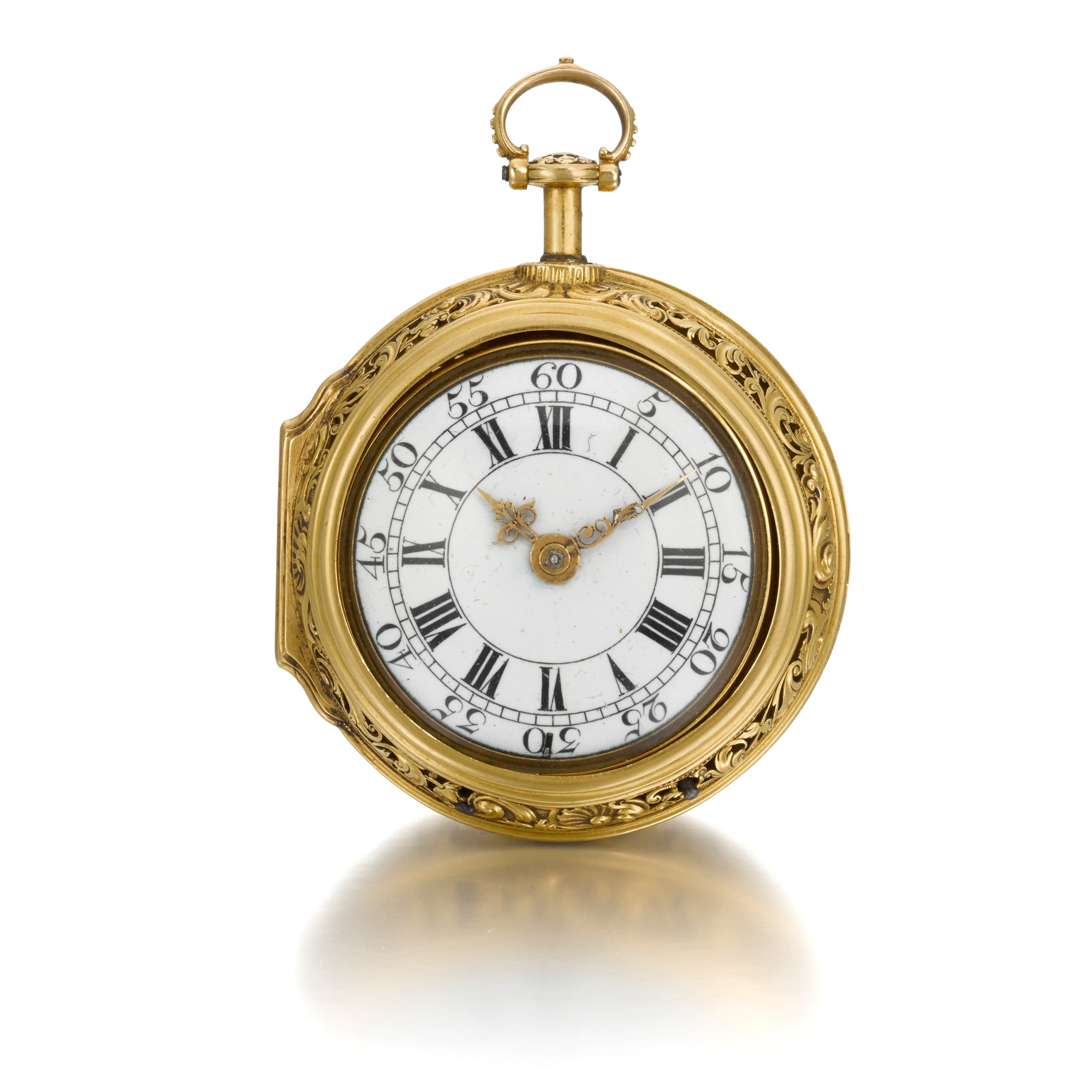 JOHN ELLICOTT | A GOLD PAIR CASED REPOUSSE QUARTER REPEATING WATCH ...