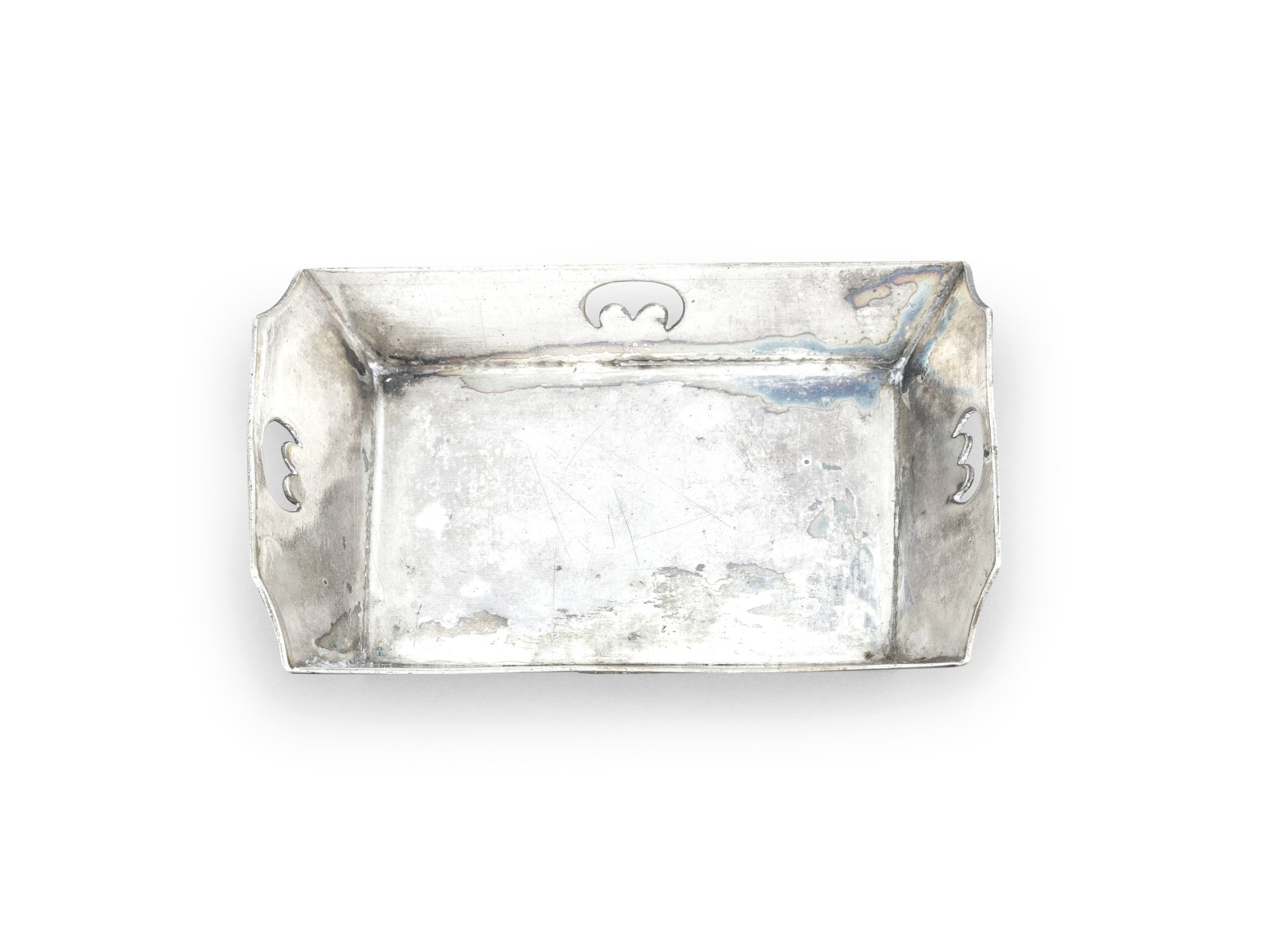 A Dutch silver miniature mangle-tray, Arnoldus van Geffen, Amsterdam ...