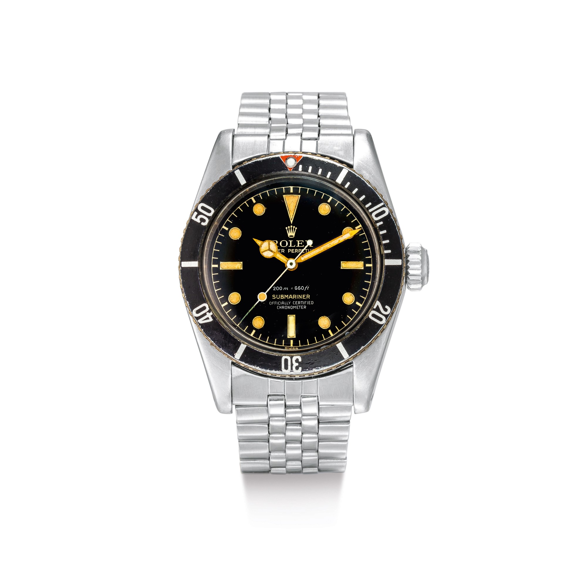 ROLEX | SUBMARINER 'BIG CROWN', REFERENCE 6538, A STAINLESS STEEL ...