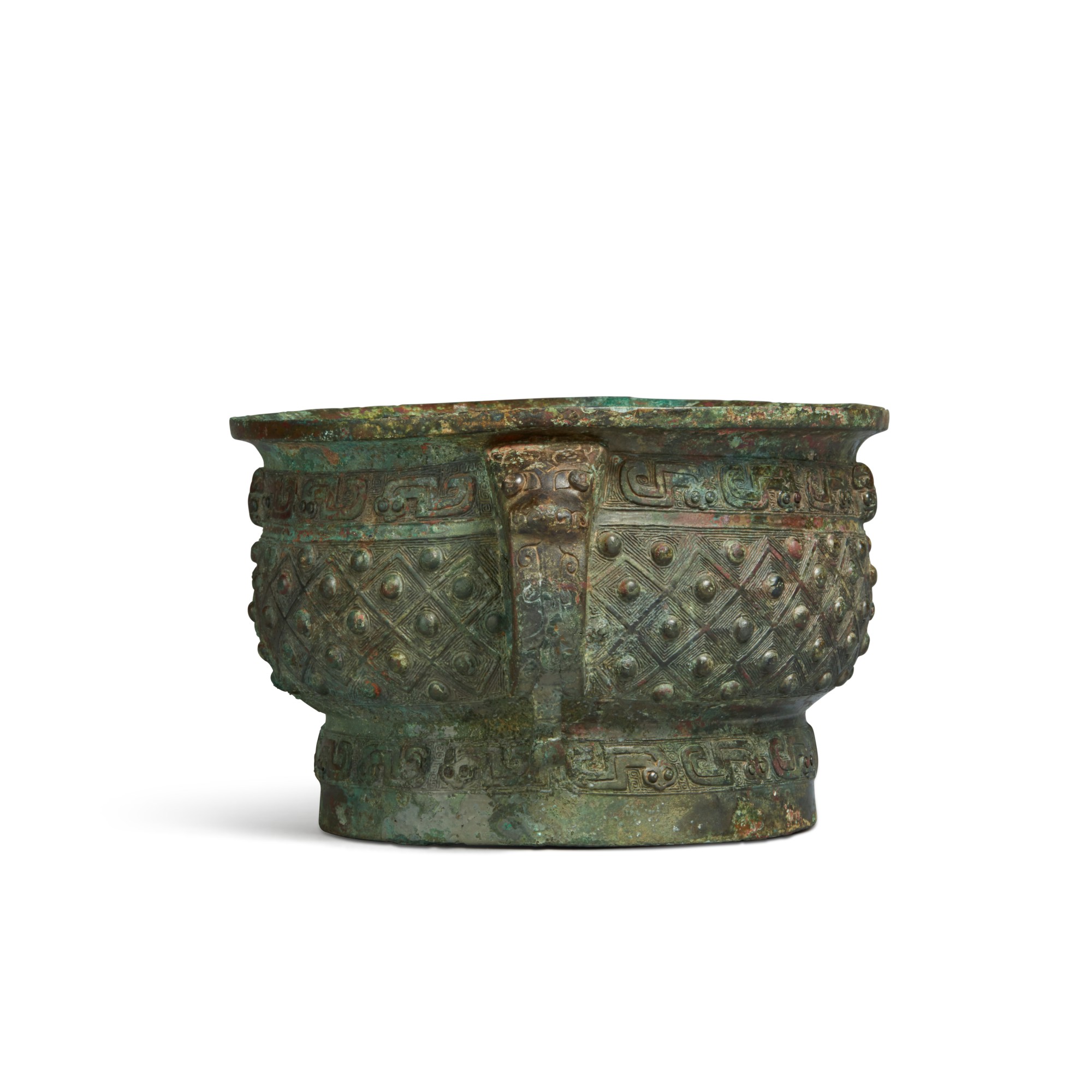 An archaic bronze ritual food vessel (Gui), Early Western Zhou dynasty ...