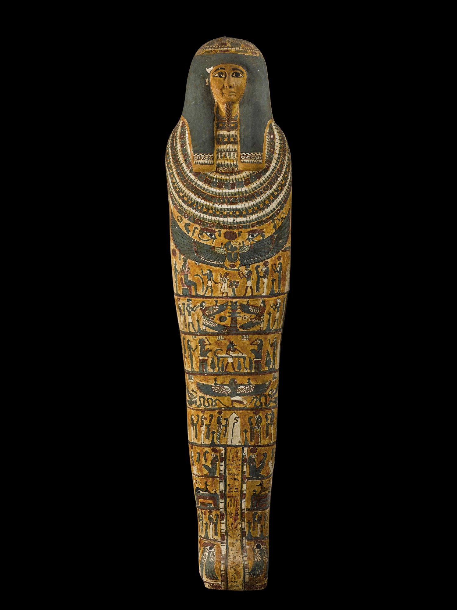 An Egyptian Polychrome Cartonnage Mummy Case, 3rd Intermediate Period ...