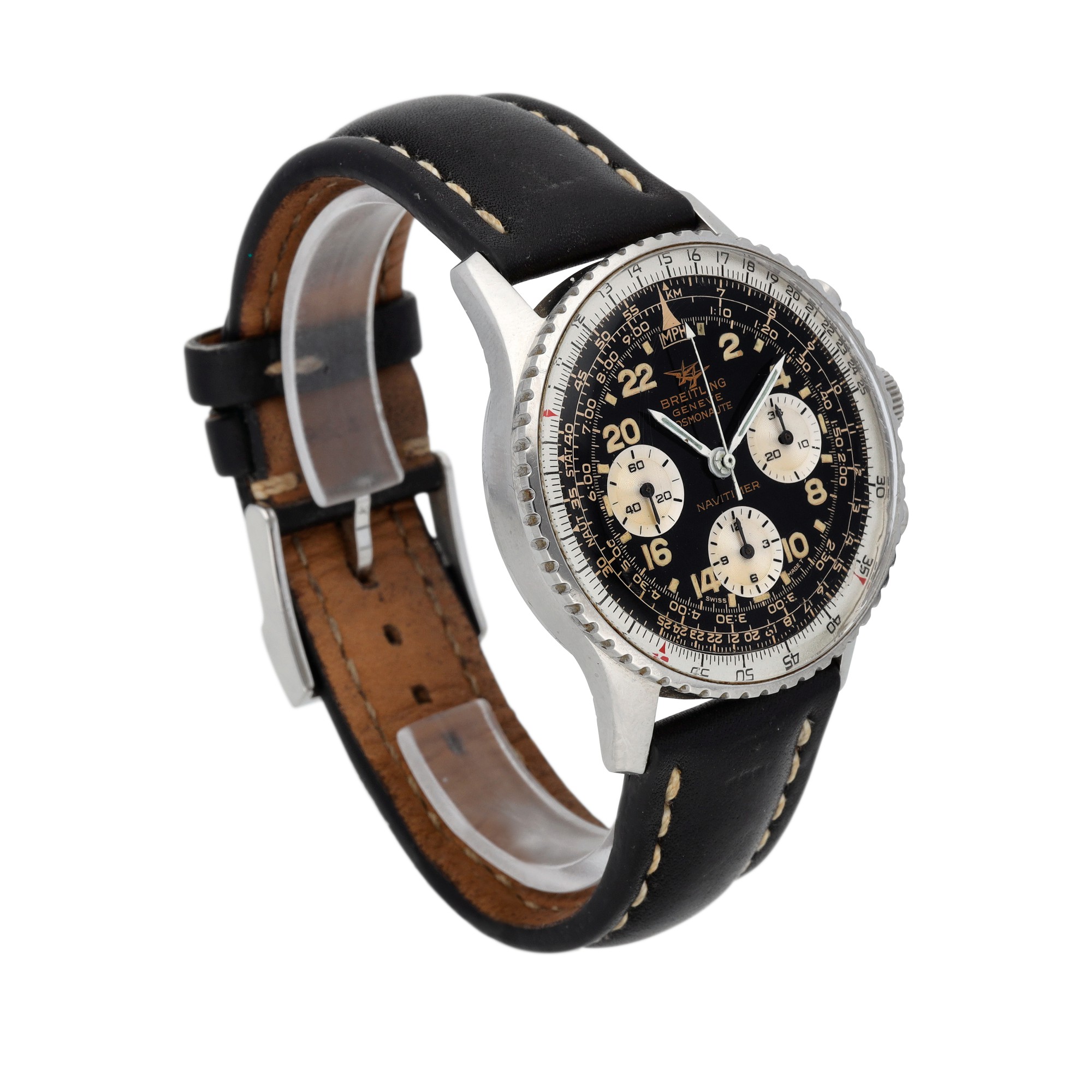 Navitimer Cosmonaute, Ref. 809 Stainless steel chronograph wristwatch ...