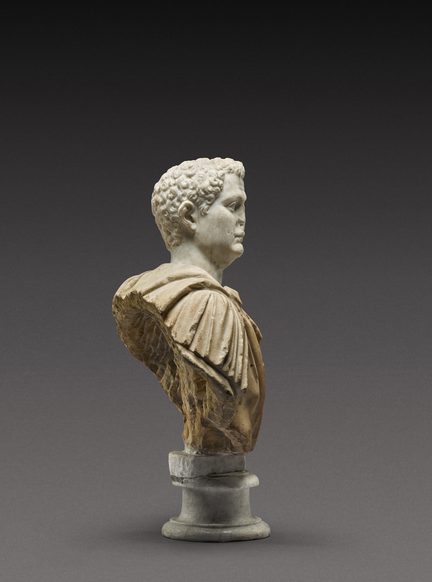 A Roman Marble Portrait Bust of a Man, the head circa A.D. 80, the ...