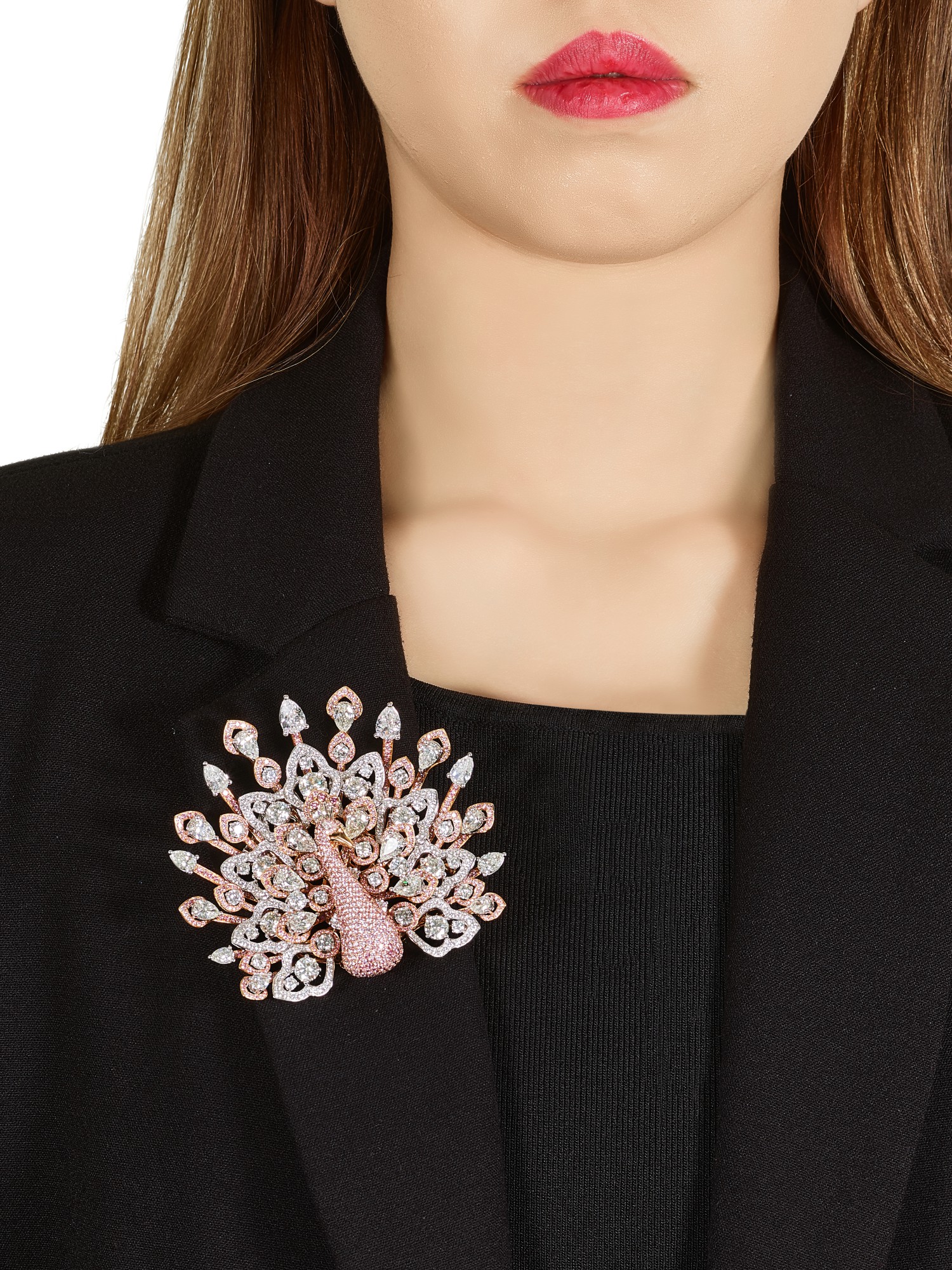 Graff | Coloured Diamond and Diamond Brooch | 格拉夫 | 彩色鑽石 配 鑽石 胸針 ...