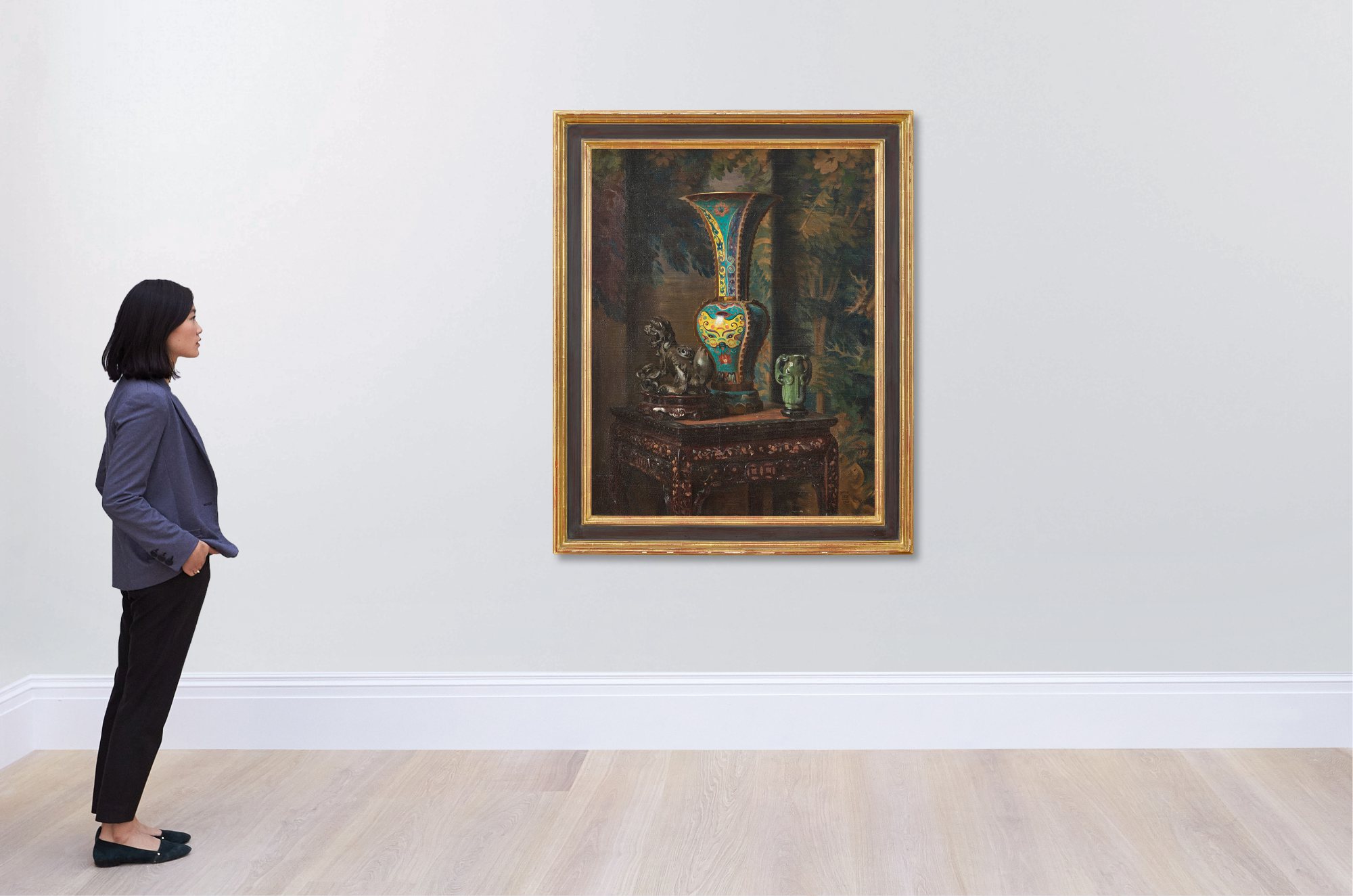 Hubert Vos 胡博華士 | Still Life of Chinese Objects 清宮瓷瓶 | Modern ...