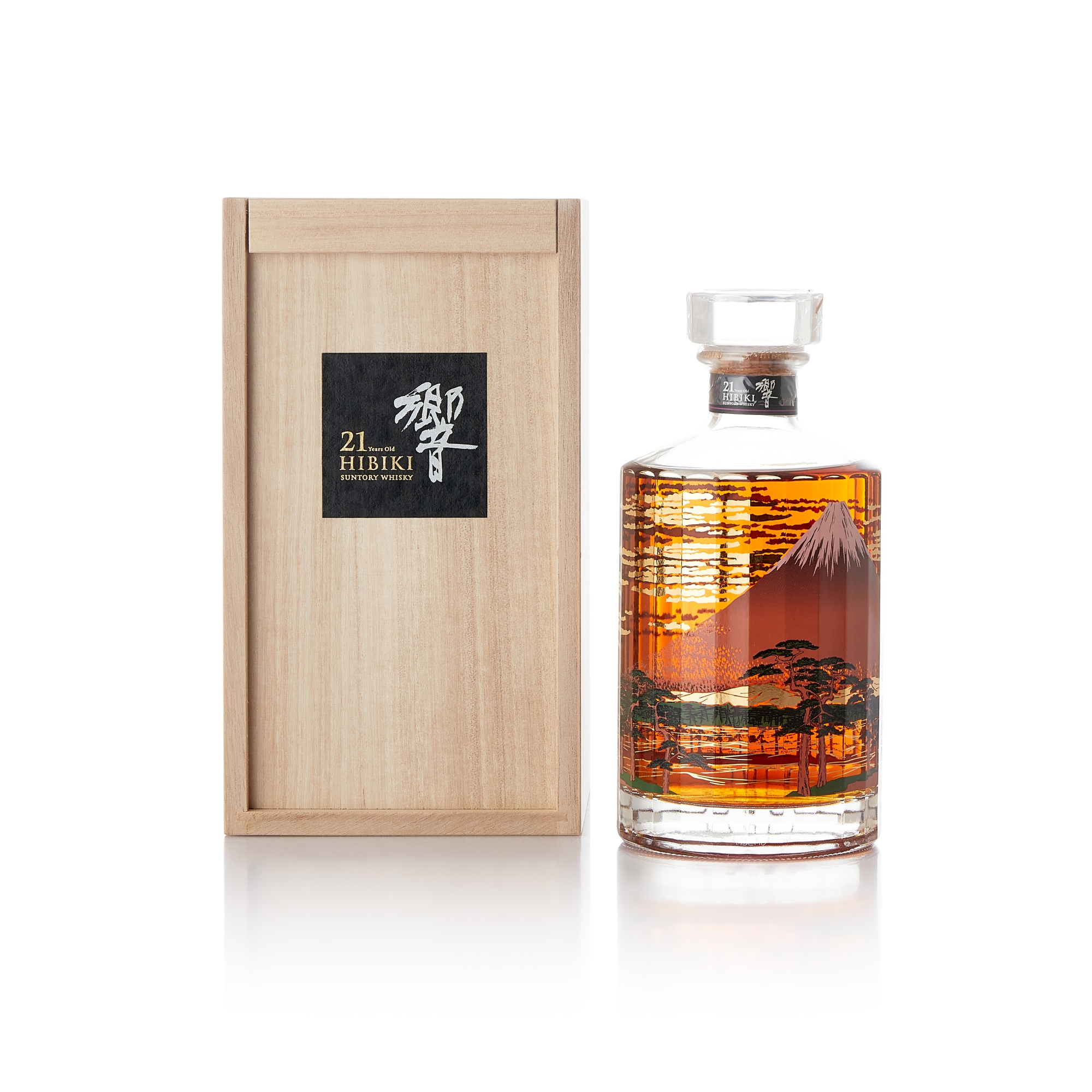 響 Hibiki 21 Year Old Mount Fuji Limited Edition 43.0 abv NV (1 BT70 ...