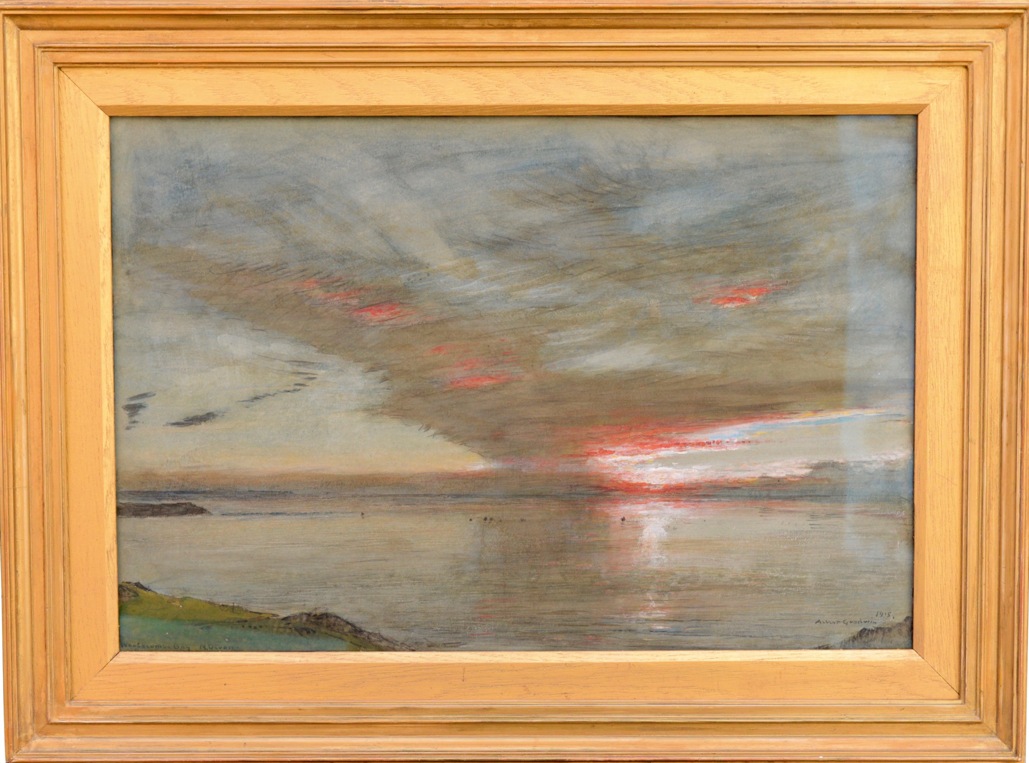 ALBERT GOODWIN, R.W.S. | WOOLACOMBE BAY, NORTH DEVON | European Art ...